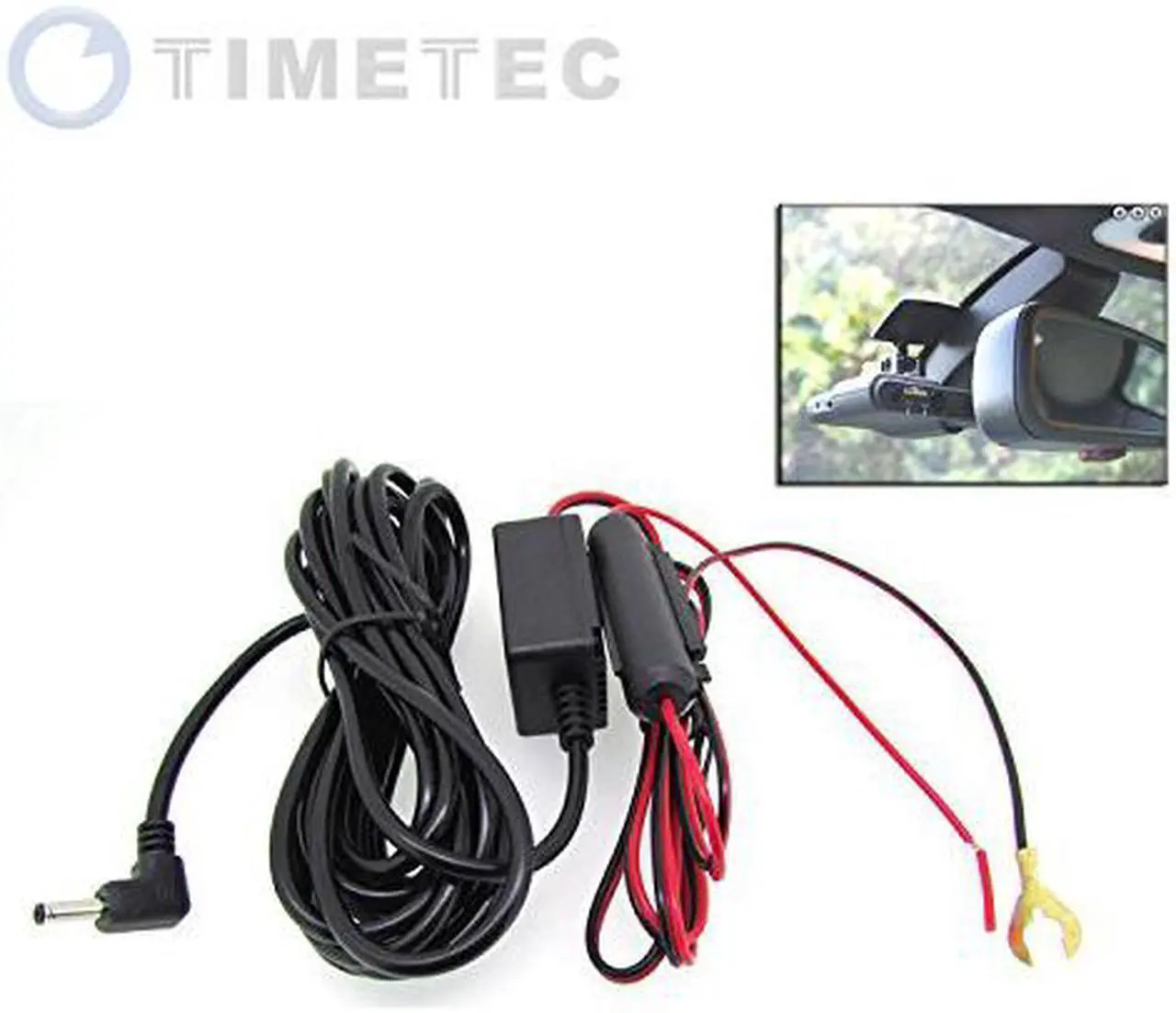 Timetec Hard Wiring 12V Power Cord Kit for Roadhawk Car Vehicle Dash ...