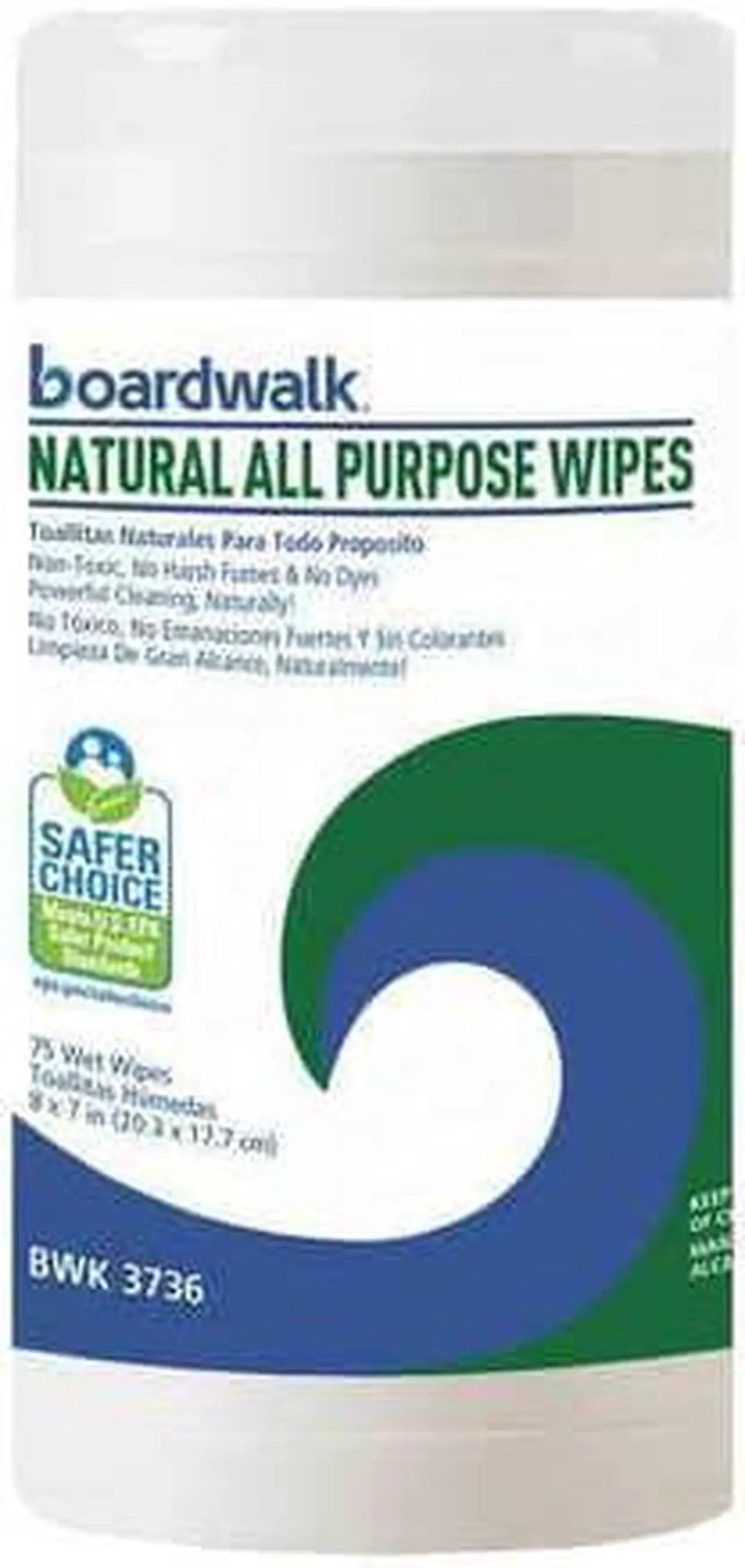 Natural All Purpose Wipes 7 x 8 Unscented 75/Canister - Newegg.com