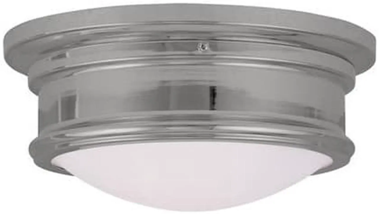 LIVEX LIGHTING 7341-05 Astor 2 Light Polished Chrome Ceiling Mount - Newegg.com