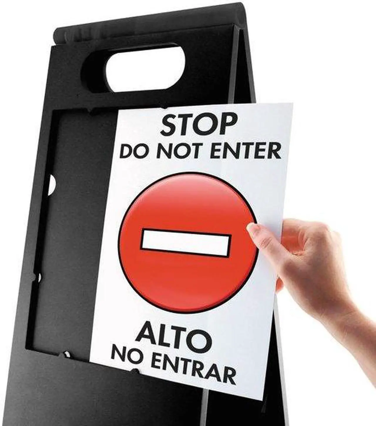 Headline Sign Floor Tent Sign Doublesided Plastic 10 1/2" x 25 1/2 ...