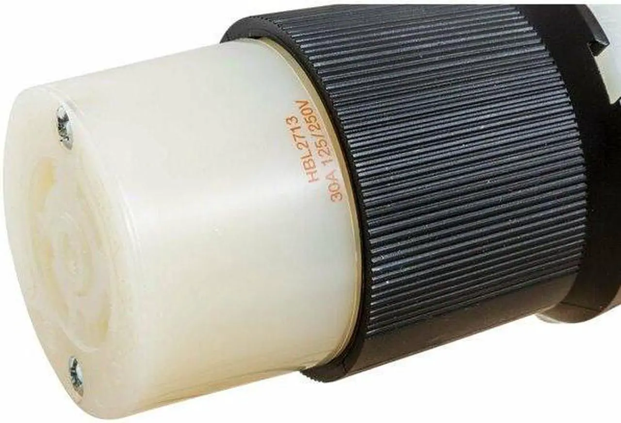 HUBBELL WIRING DEVICE-KELLEMS HBL2713 Locking Connector, L14-30R, 30 A ...