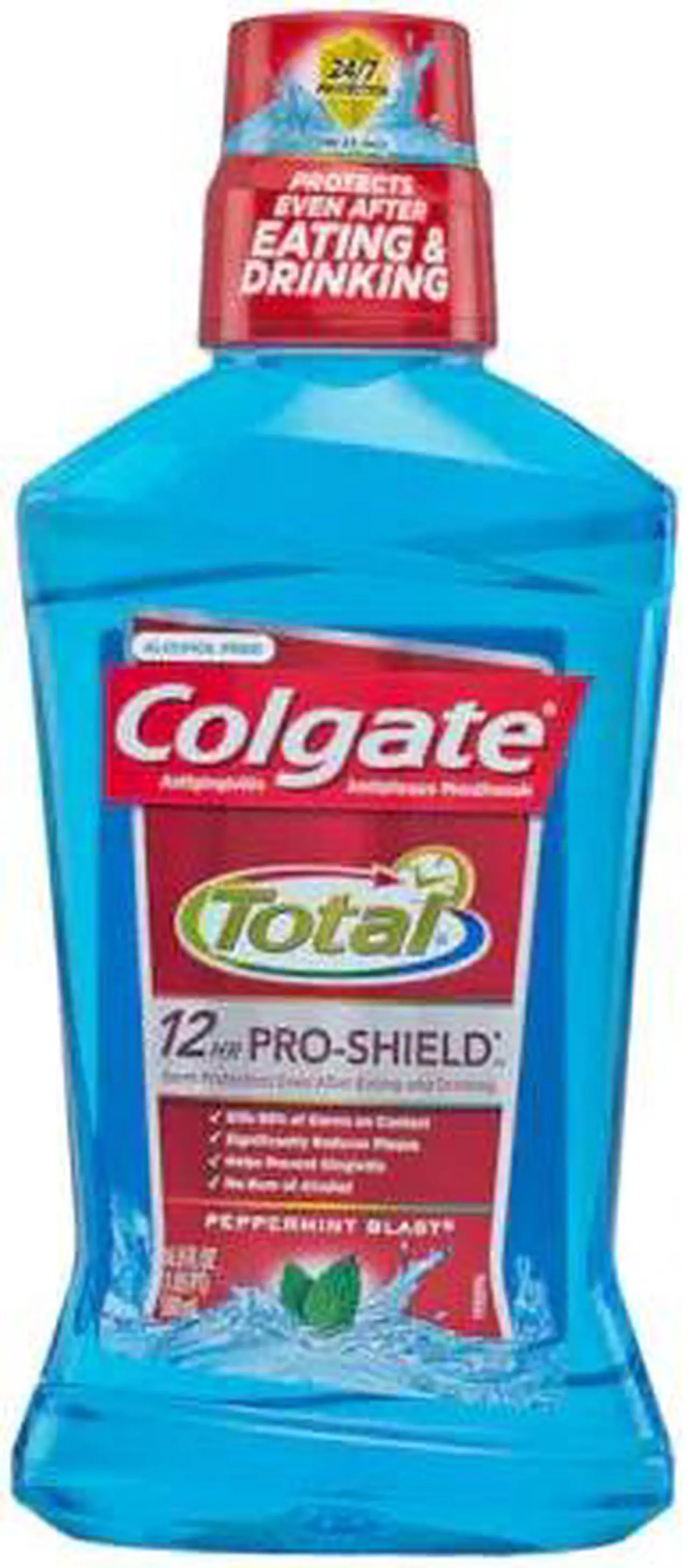 COLGATE 167122 Total 12 Hour Pro-Shield Peppermint Blast Mouthwash 16.9 ...