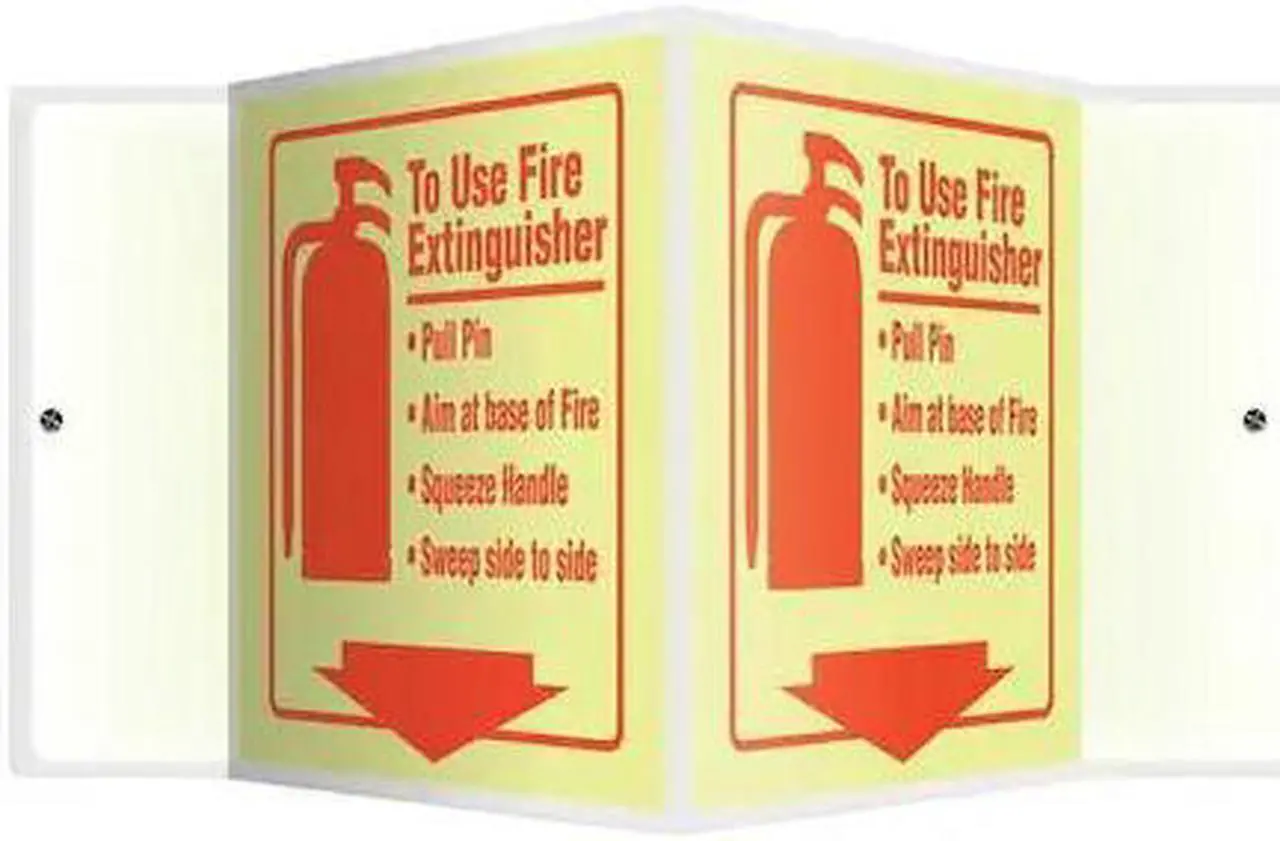 ACCUFORM PSP349 Fire Extinguisher Sign,6X8-3/4",ENG - Newegg.com