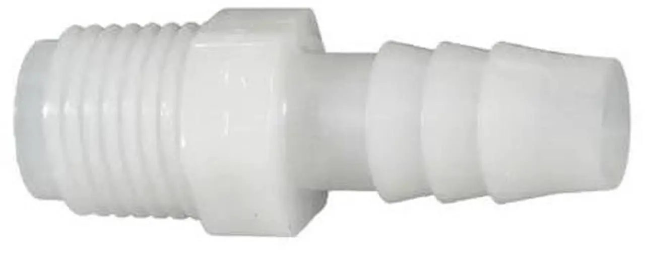 MIDWEST FASTENER 66488 3/8" x 1/4MIP Nylon Plastic Hose Barbs 8PK ...