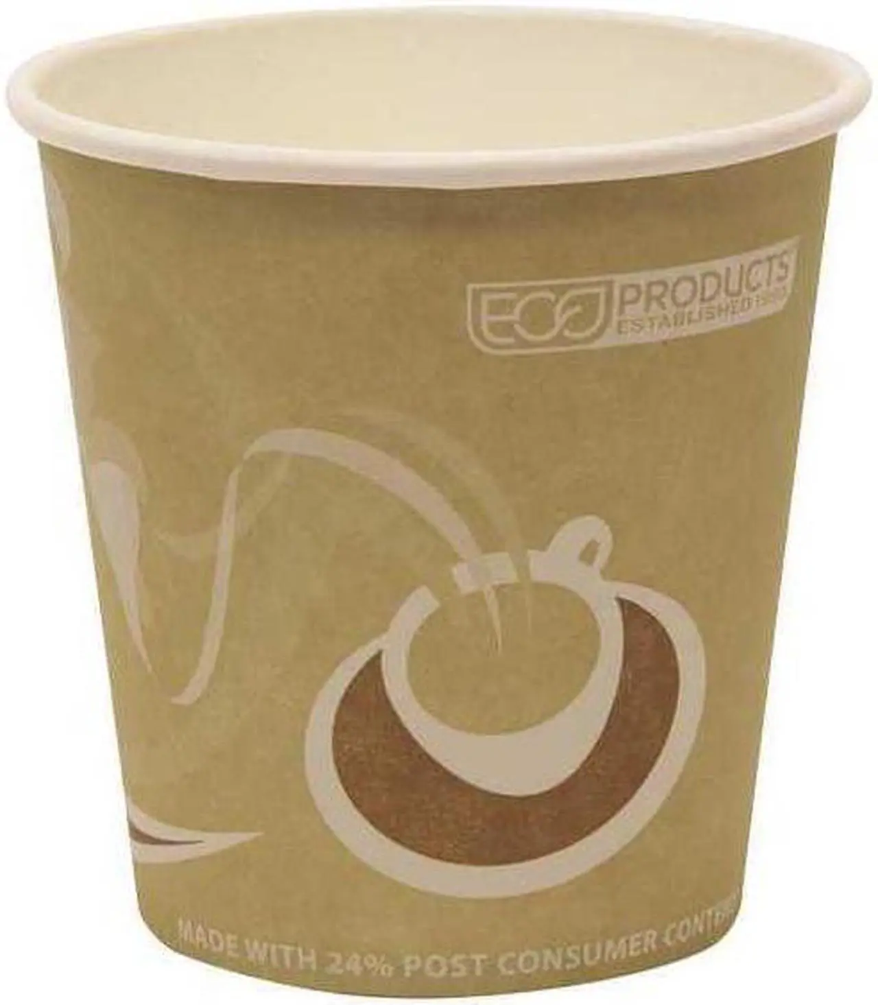 Eco-Products Evolution World 24% PCF Hot Drink Cups, 10 oz., Tan, 1000 ...
