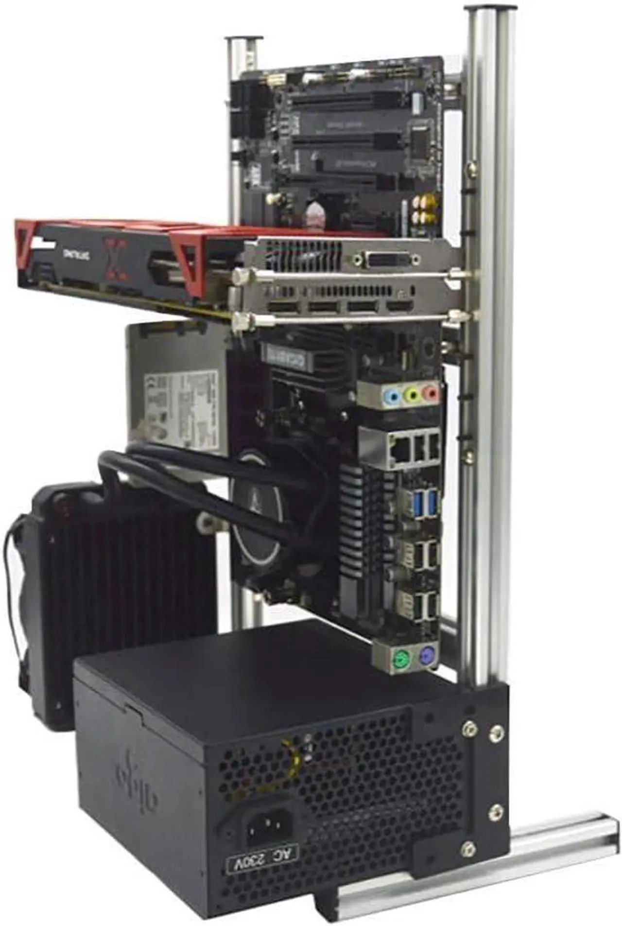 EDIY DIY Computer Chassis Bracket Open Motherboard Case Rack ITX ...