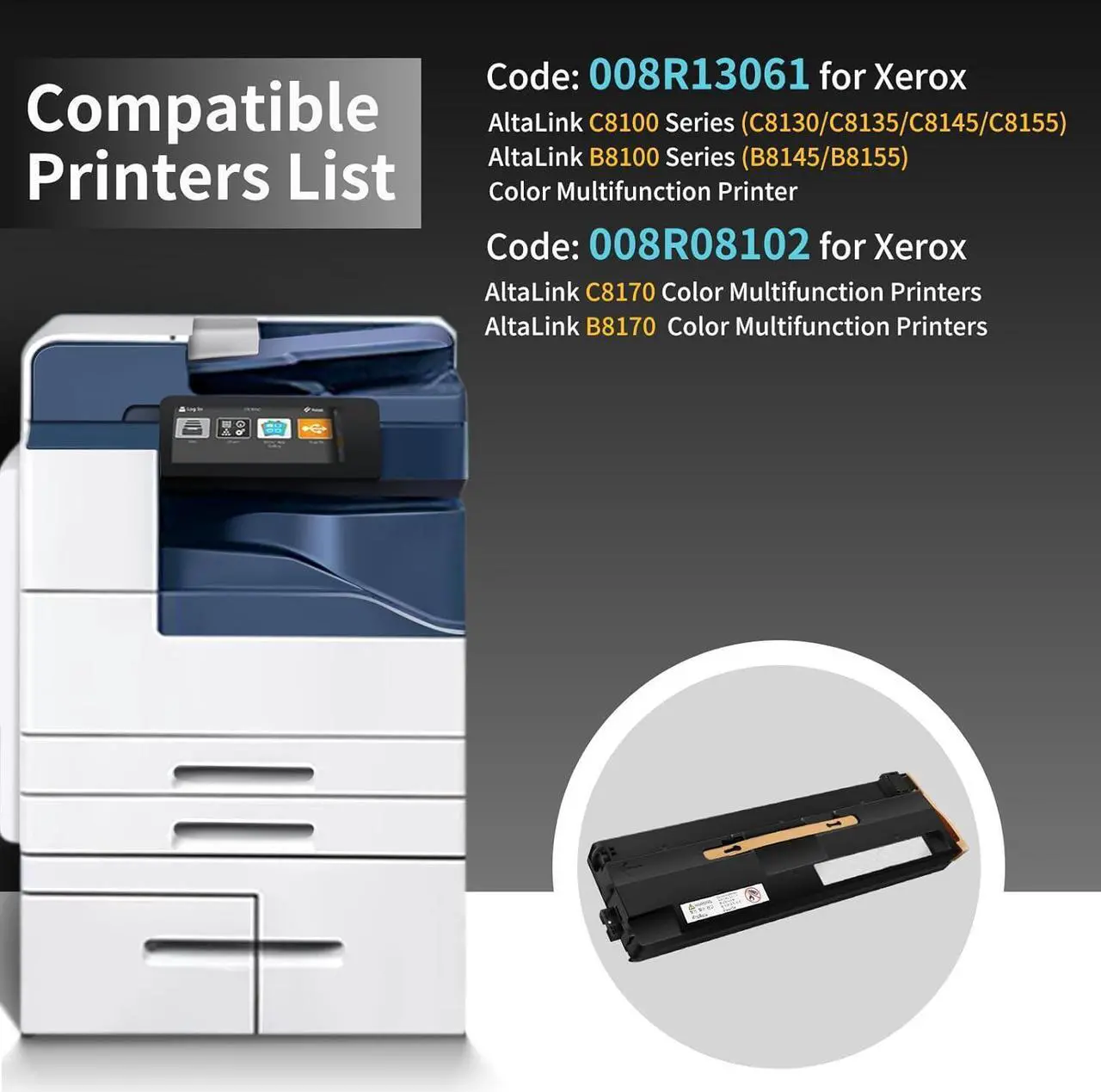 008R08101 Waste Toner Container for Xerox Versalink C8130,C8135 C8145 ...