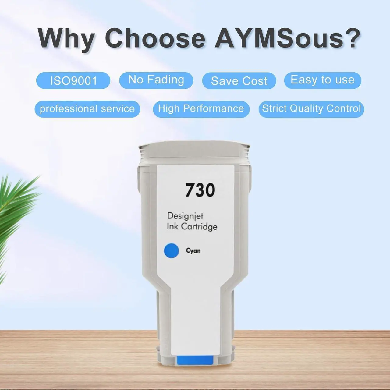 Compatible Ink Cartridge Replacement 730 DesignJet T1600 T2600 T1700 ...