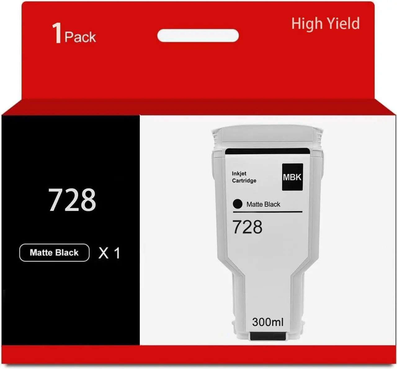 728 Compatible 728 Ink Cartridge 300ML Matte Black Compatible DesignJet ...