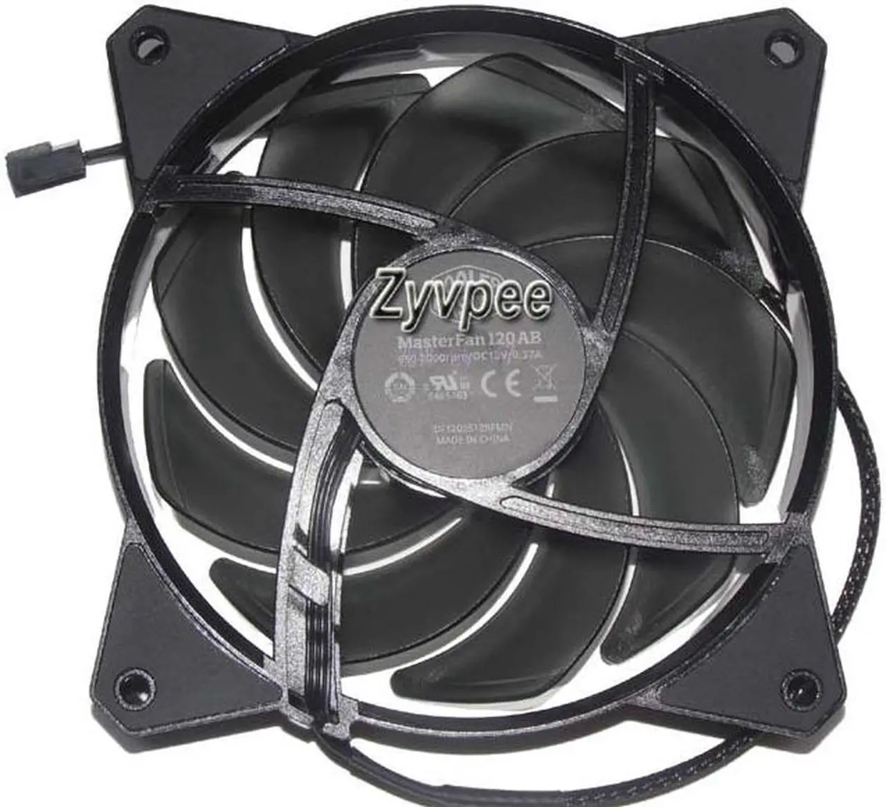 120MM 12025 MasterFan 120AB DC12V 0.37A 4 Wires 4 Pins PC Cooling Fan ...