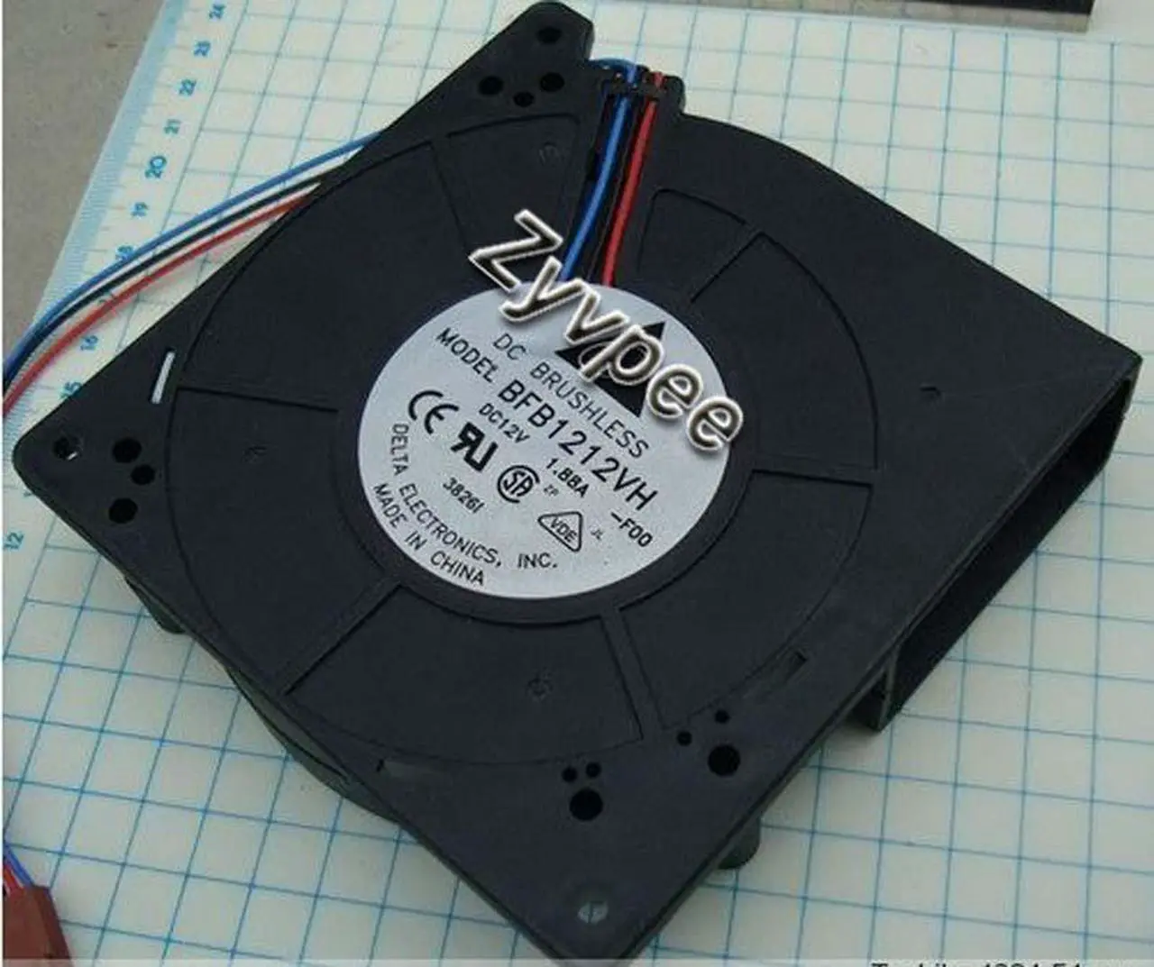 Refurbished: 120mm 12032 BFB1212VH -F00 12V 1.88A 3 Wires 12cm Blower ...
