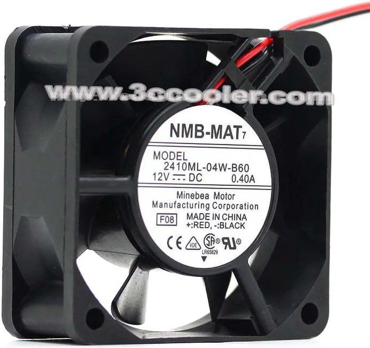 Original NMB 2410ML-04W-B60 6025 12V 0.40A 6CM Dual Balls bearing 2 ...
