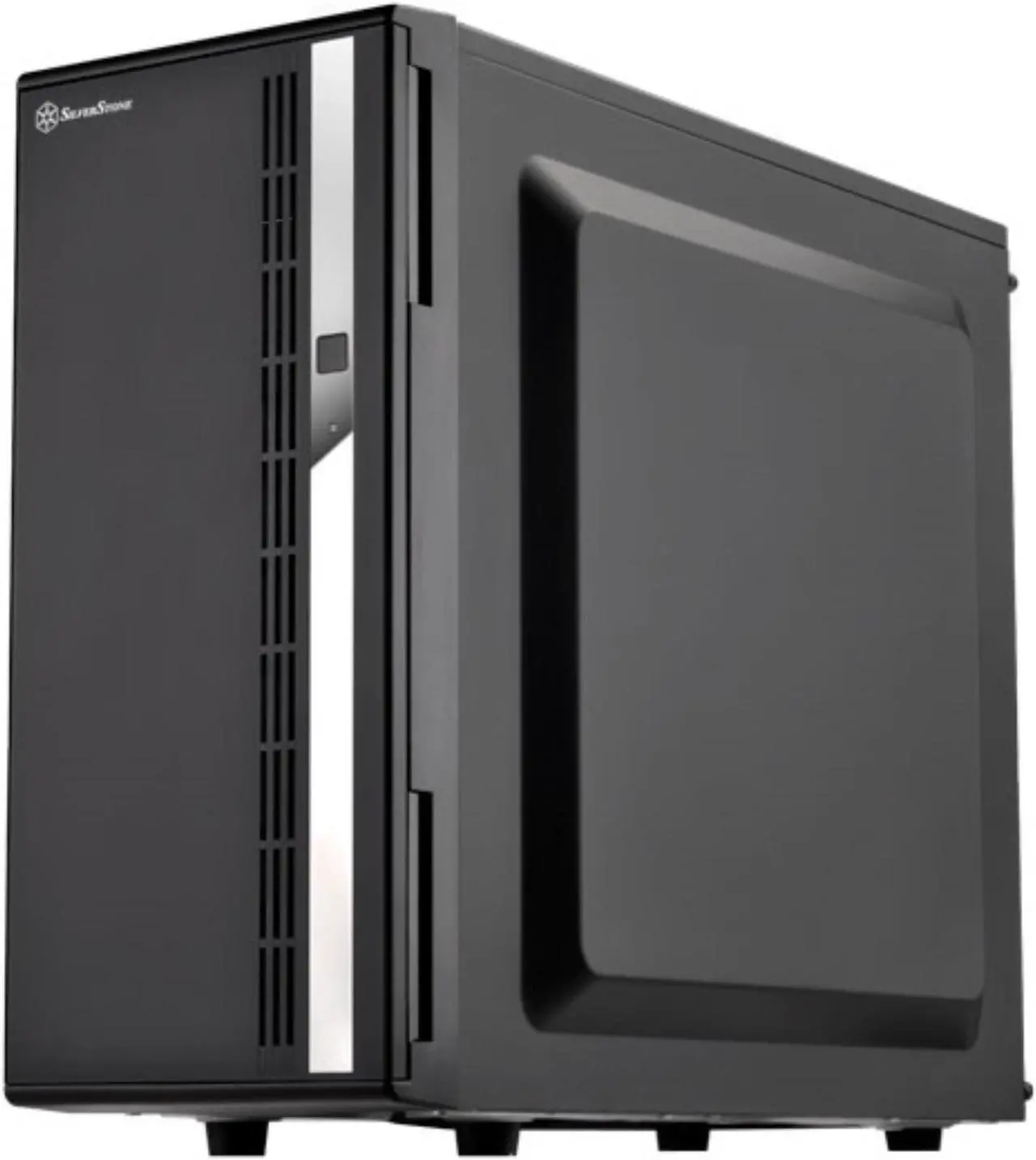 silverstone technology cs380 8-bay compact atx tower case, cs380b-x v2 ...
