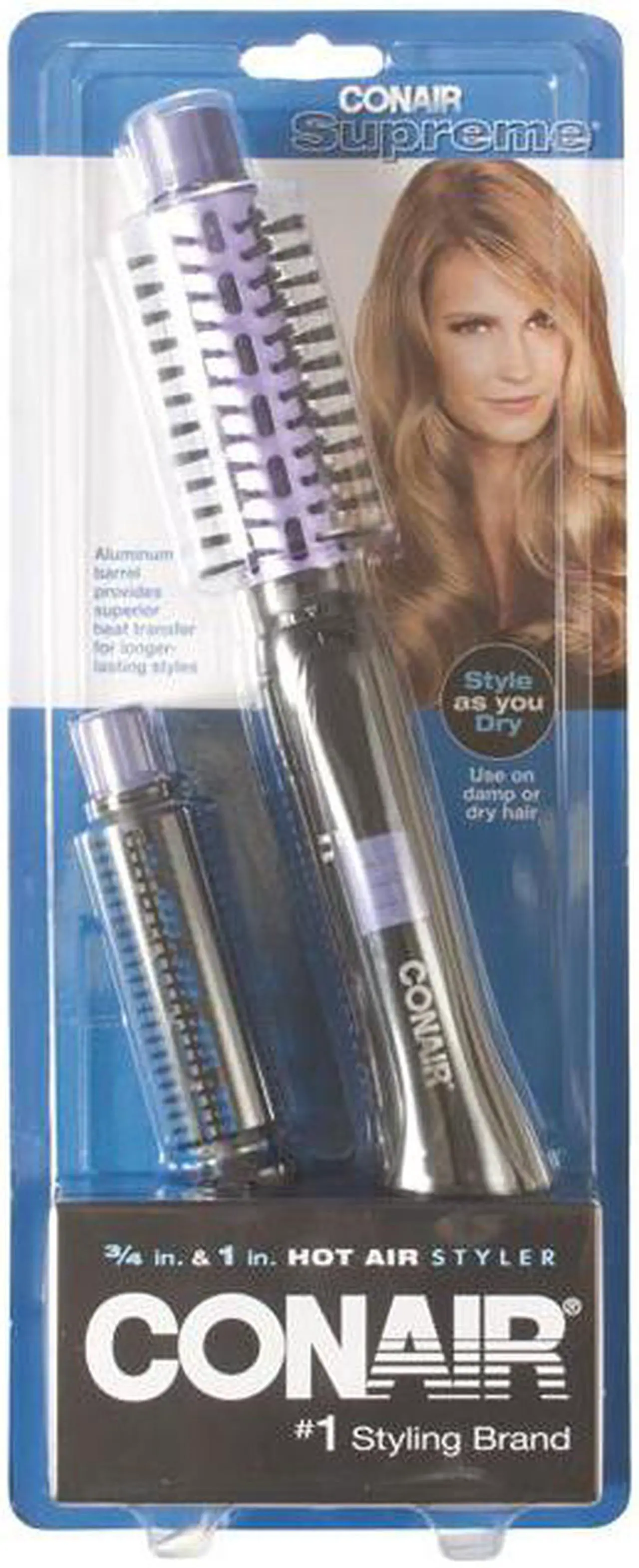 Conair 2-in-1 Hot Air Styler, 1" & 3/4" 1 ea - Newegg.com