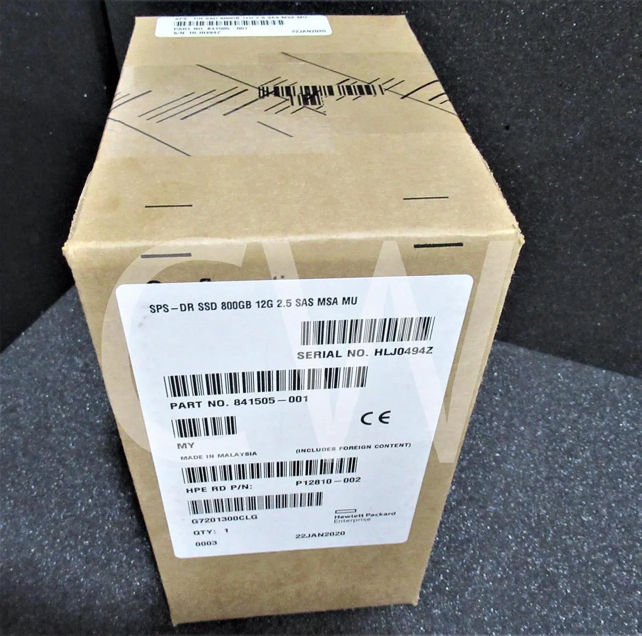 841505-001 HPE MSA 800GB 12G HS Mixed Use SFF 2.5" SAS Solid State ...