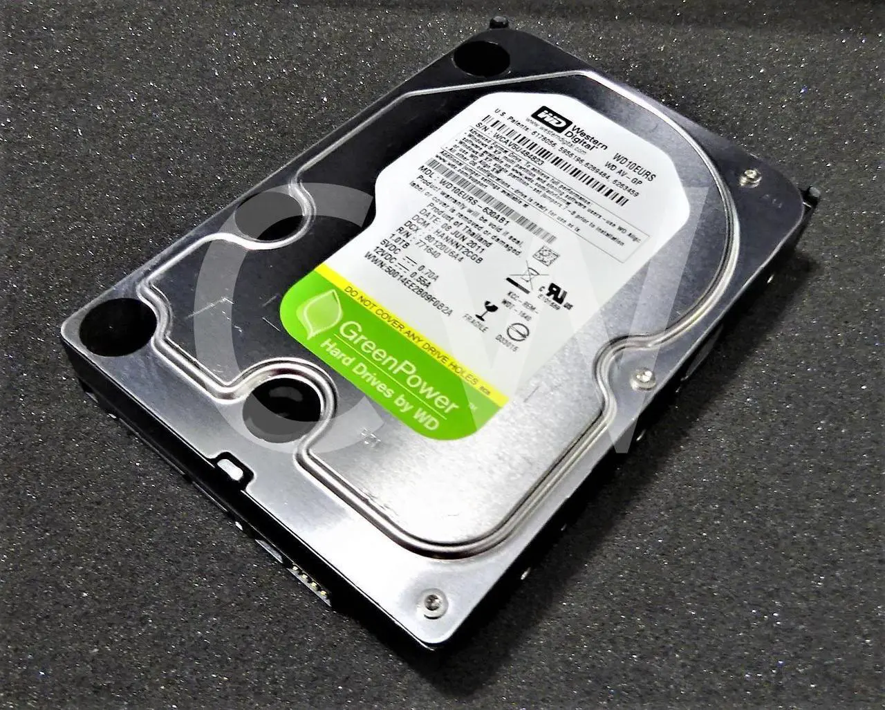 WD10EURS Western Digital AV-GP 1TB 5.4K RPM 3Gb/s 3.5" SATA HDD Hard ...