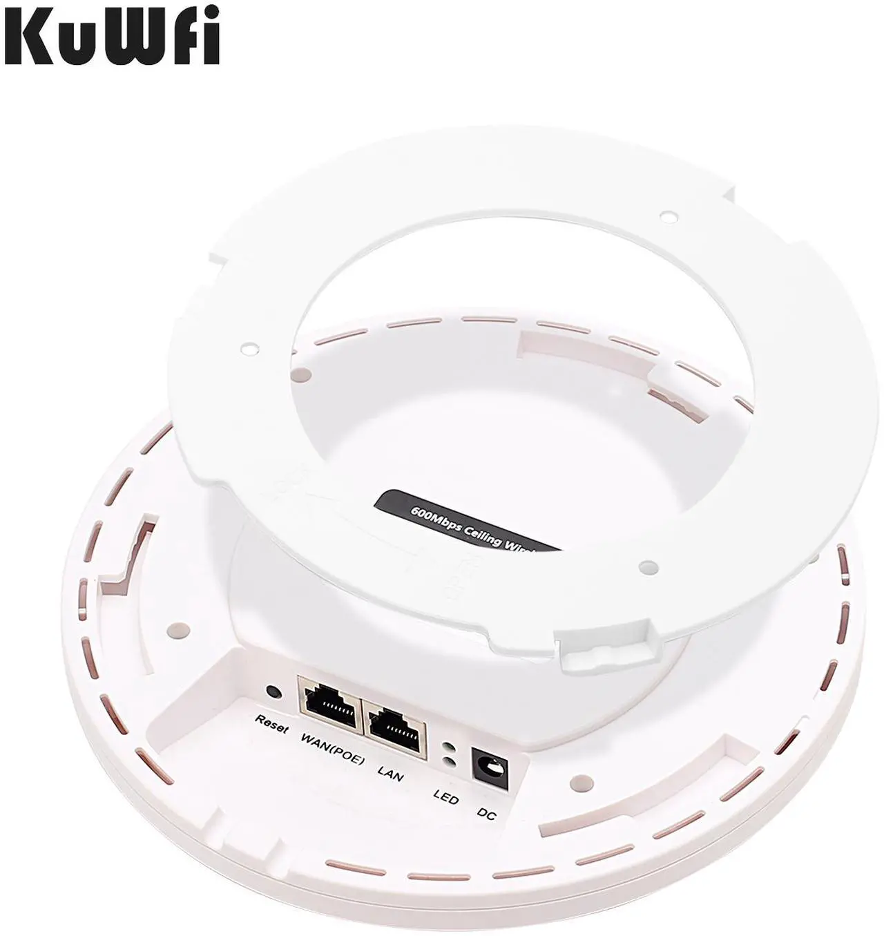 KuWFi 600Mbps Wireless Router Ceiling Mount Dual Band 802.11AC Indoor ...