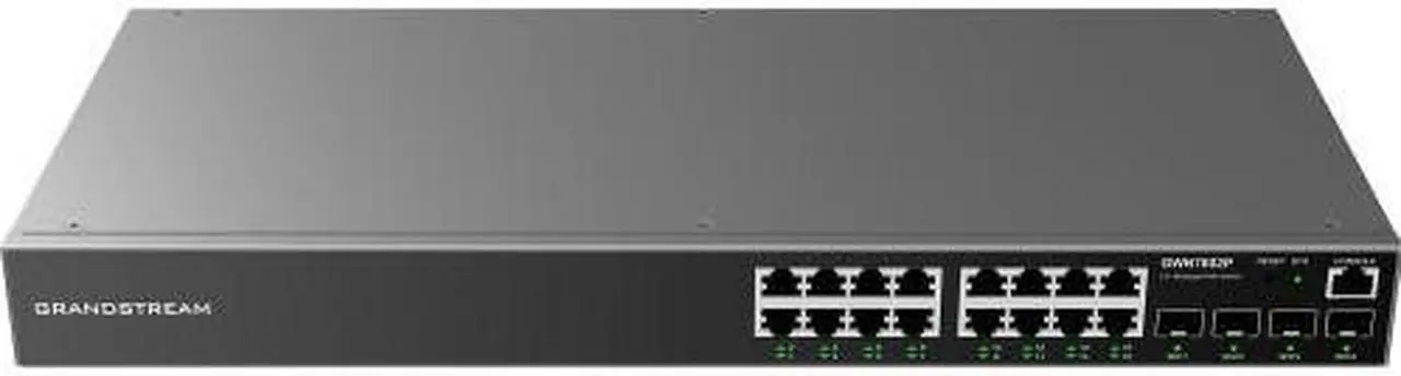 Grandstream Enterprise Layer 2+ Managed PoE Network Switch, 16 x GigE, 4 x SFP GWN7802P - Newegg.com