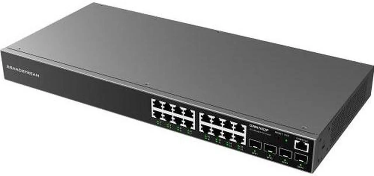 Grandstream Enterprise Layer 2+ Managed Network Switch, 16 x GigE, 4 x ...