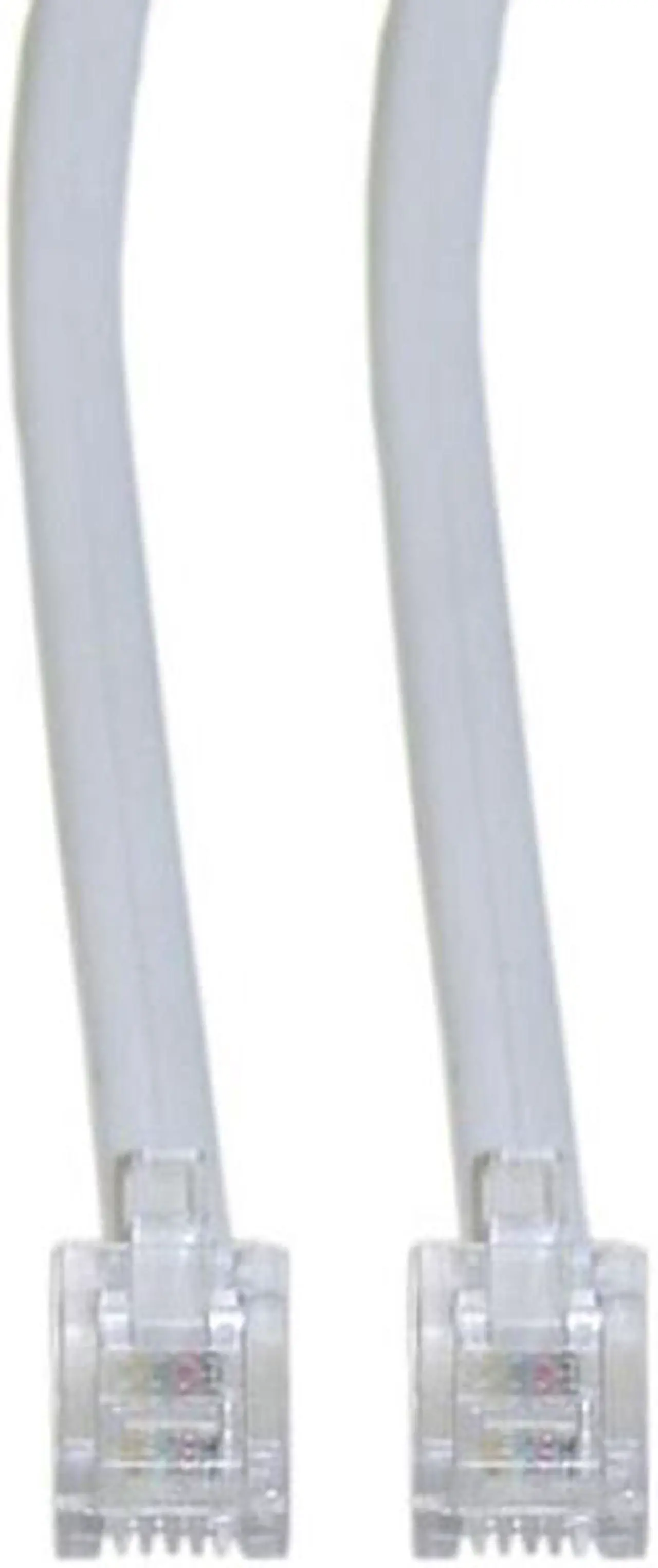 3 inch 4 Conductor Silver Satin Telephone Phone Line Cable Cord Wire ...