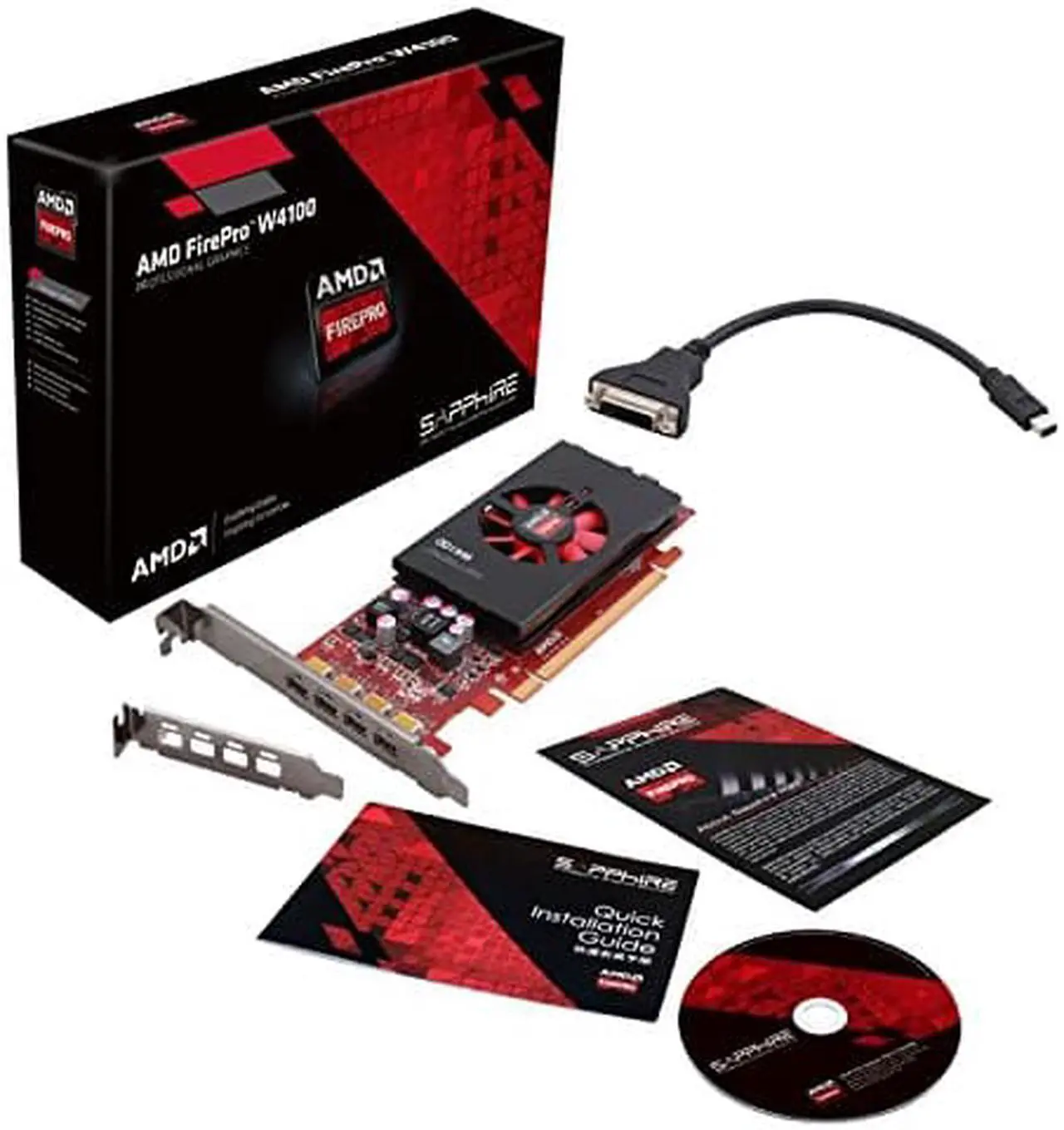 AMD Radeon Pro WX 4100 100-505817 2GB PCI Express 3.0 x16 Workstation ...