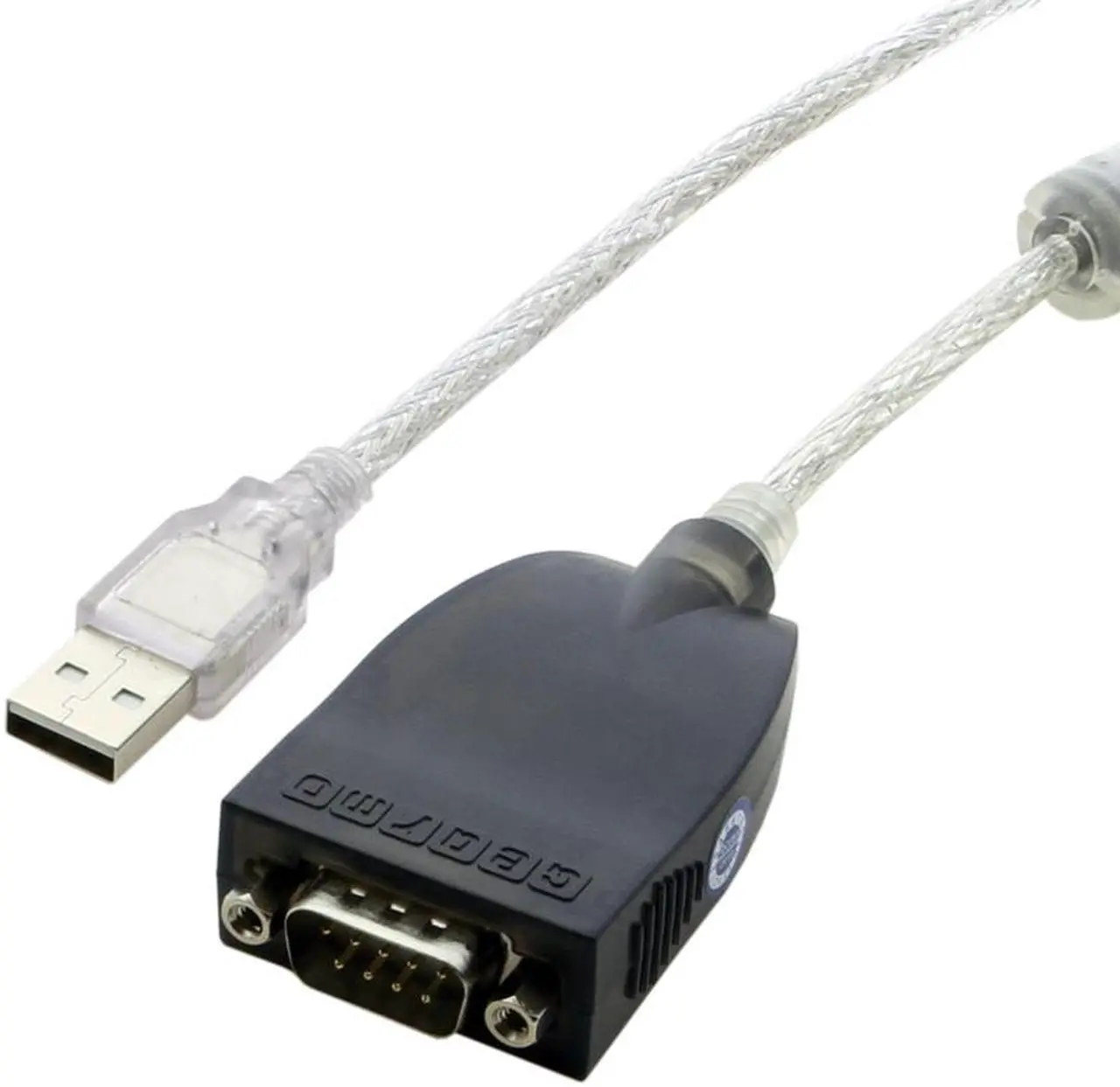 Gearmo USB Serial 12in. RS232 Serial Adapter FTDI Chip w/ LED & Windows ...