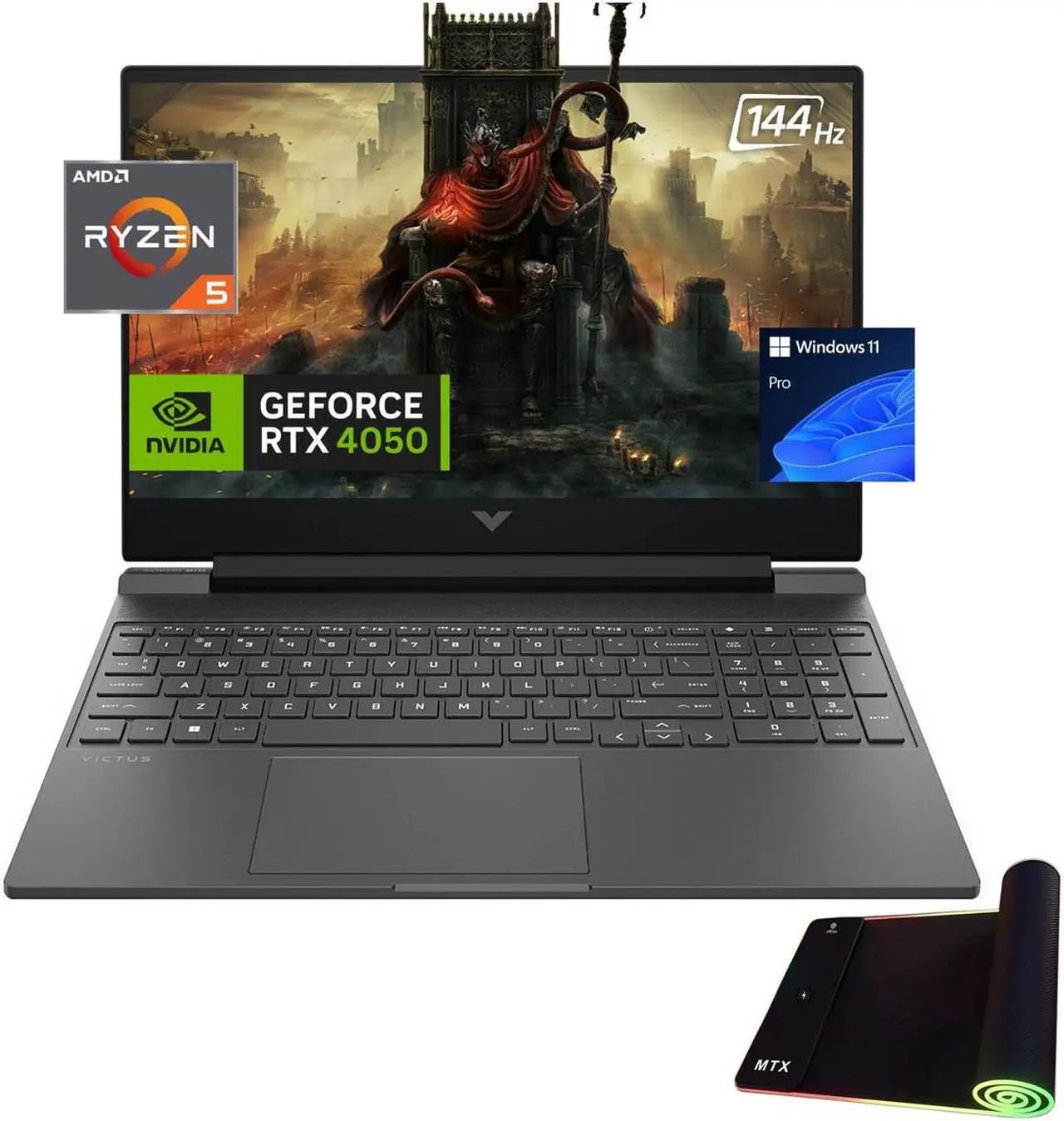 HP Victus Gaming Laptop, 15.6" FHD IPS 144Hz Display, Ryzen 5-8645HS ...