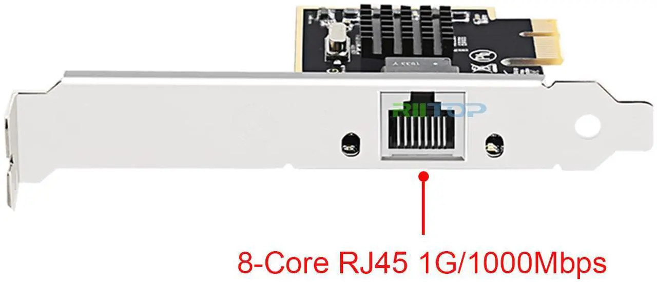 RIITOP 2.5G Wireless Gaming NIC 1G 1000M Network Adapter PCI-e Card ...