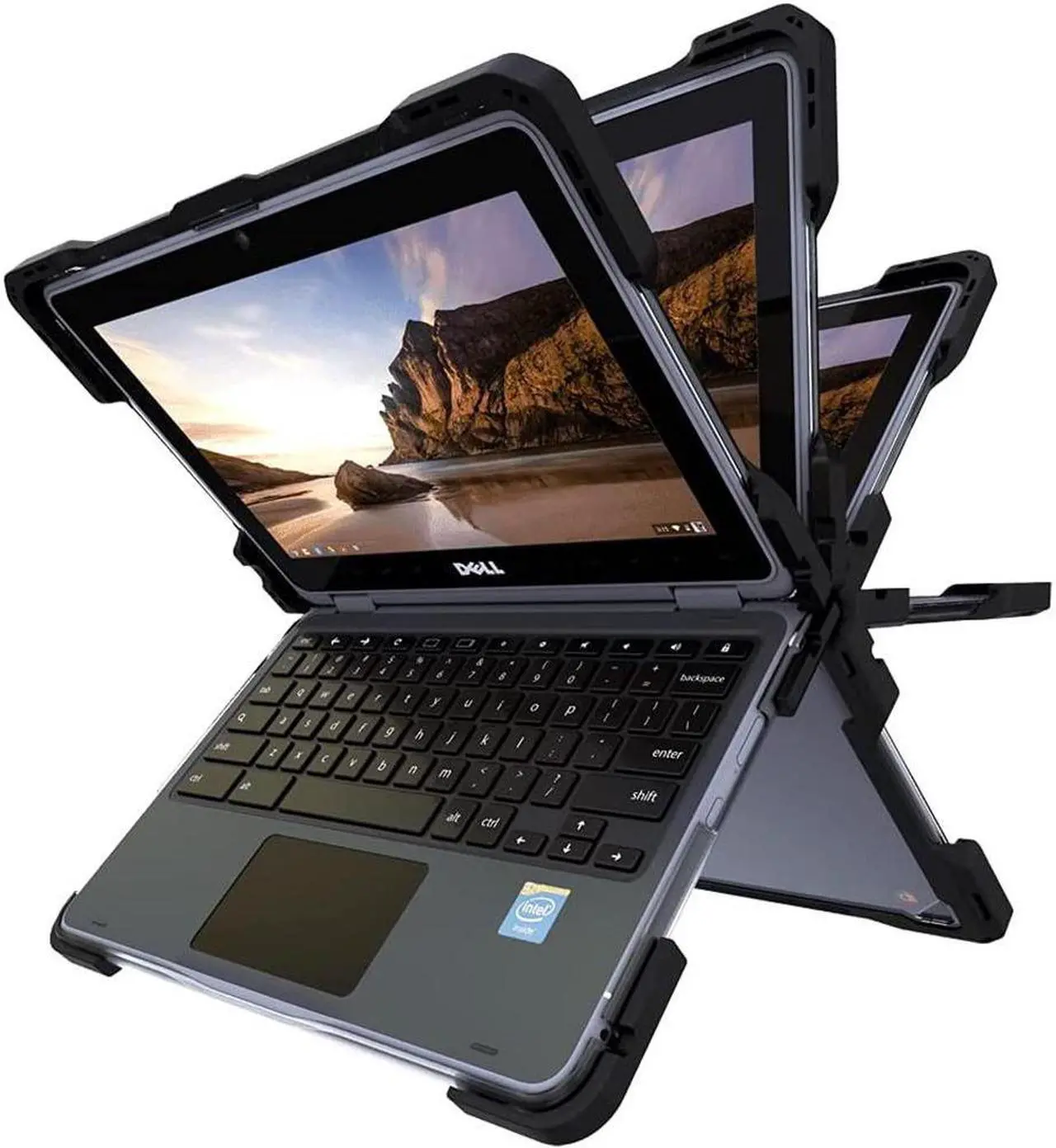 UZBL BY INFOCASE RUGGED SHELL FOR DELL 3100 CLAMSHELL, 3100 2-IN-1 ...
