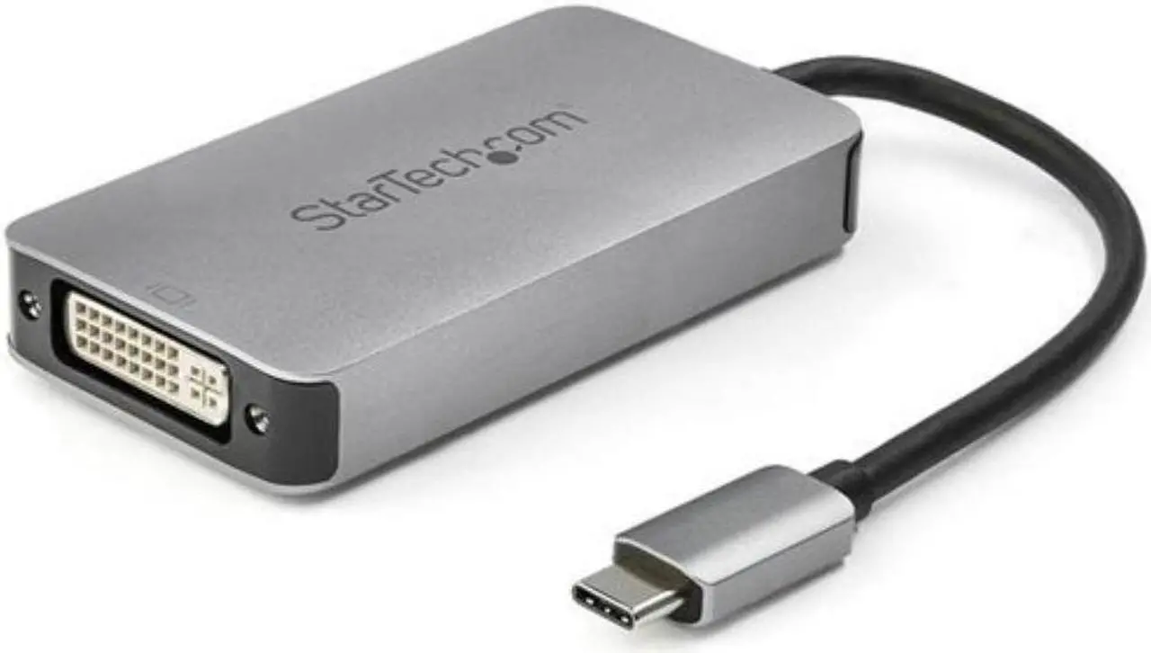 StarTech CDP2DVIDP 24-pin USB-C Male to 29-pin DVI Dual-Link Female ...
