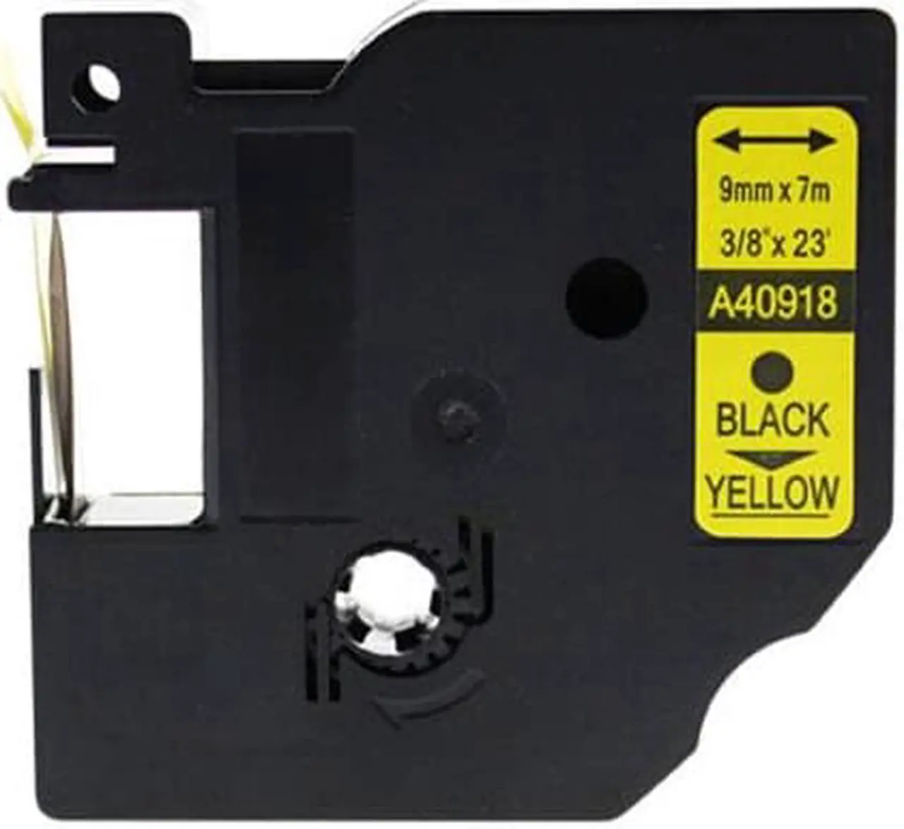 Dymo 40918 9mm Black On Yellow D1 Label Tape, Compatible - Newegg.ca