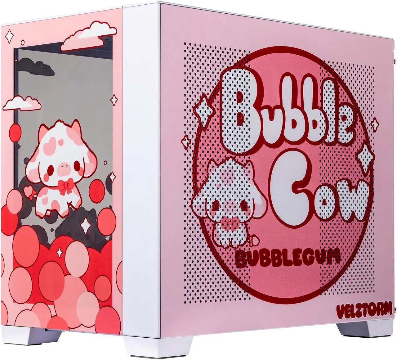 Velztorm Bubble Cow Custom Art Aluminum Tempered Glass O11 Dynamic Mini ...