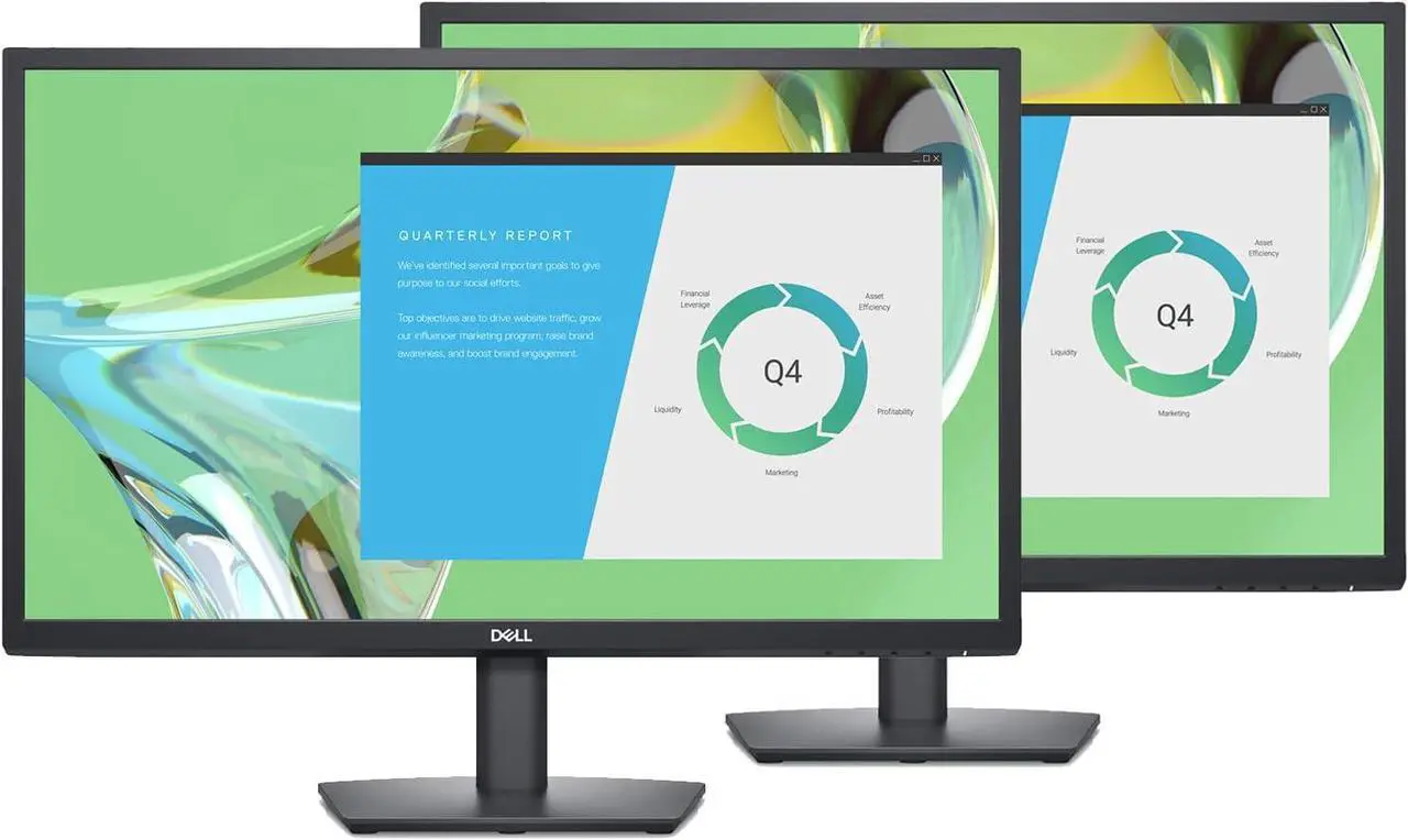 Dell E2422HN Flicker-Free Monitor, 24" FHD IPS (1920x1080) 60Hz Display ...
