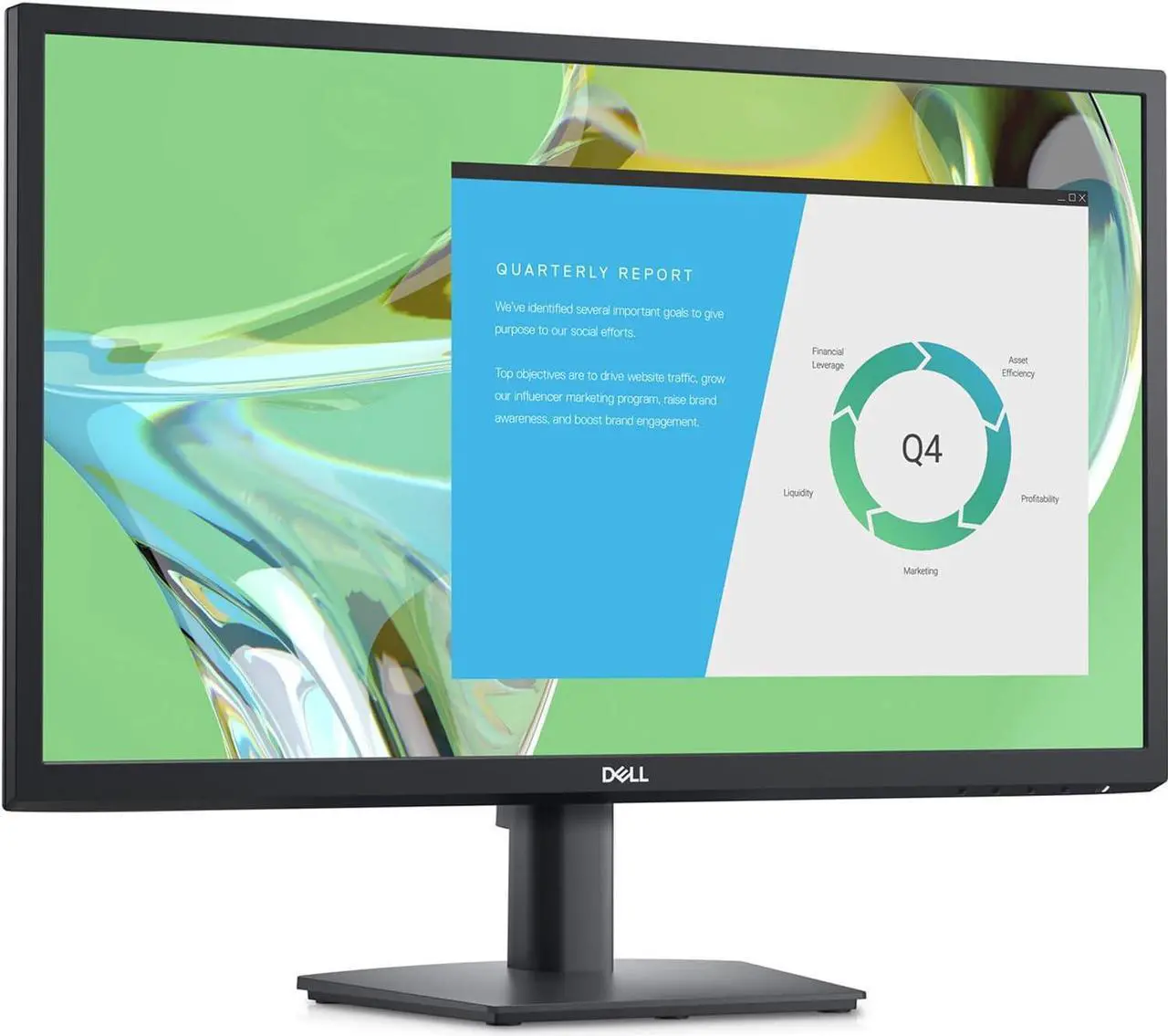Dell E2422HN Flicker-Free Monitor, 24" FHD IPS (1920x1080) 60Hz Display ...