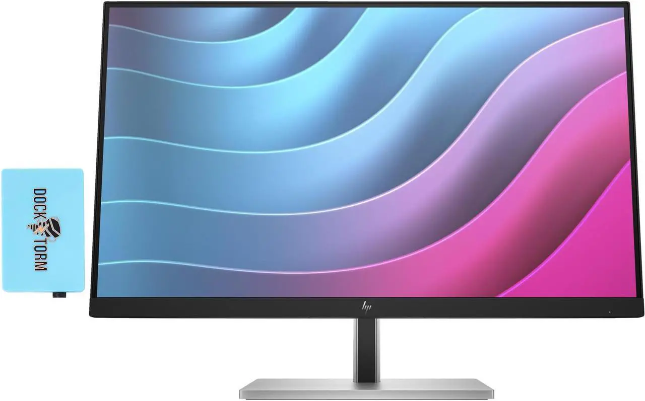 HP E24 G5 Anti-Glare Monitor 6N6E9AA#ABA with Docztorm Dock, 24" FHD ...