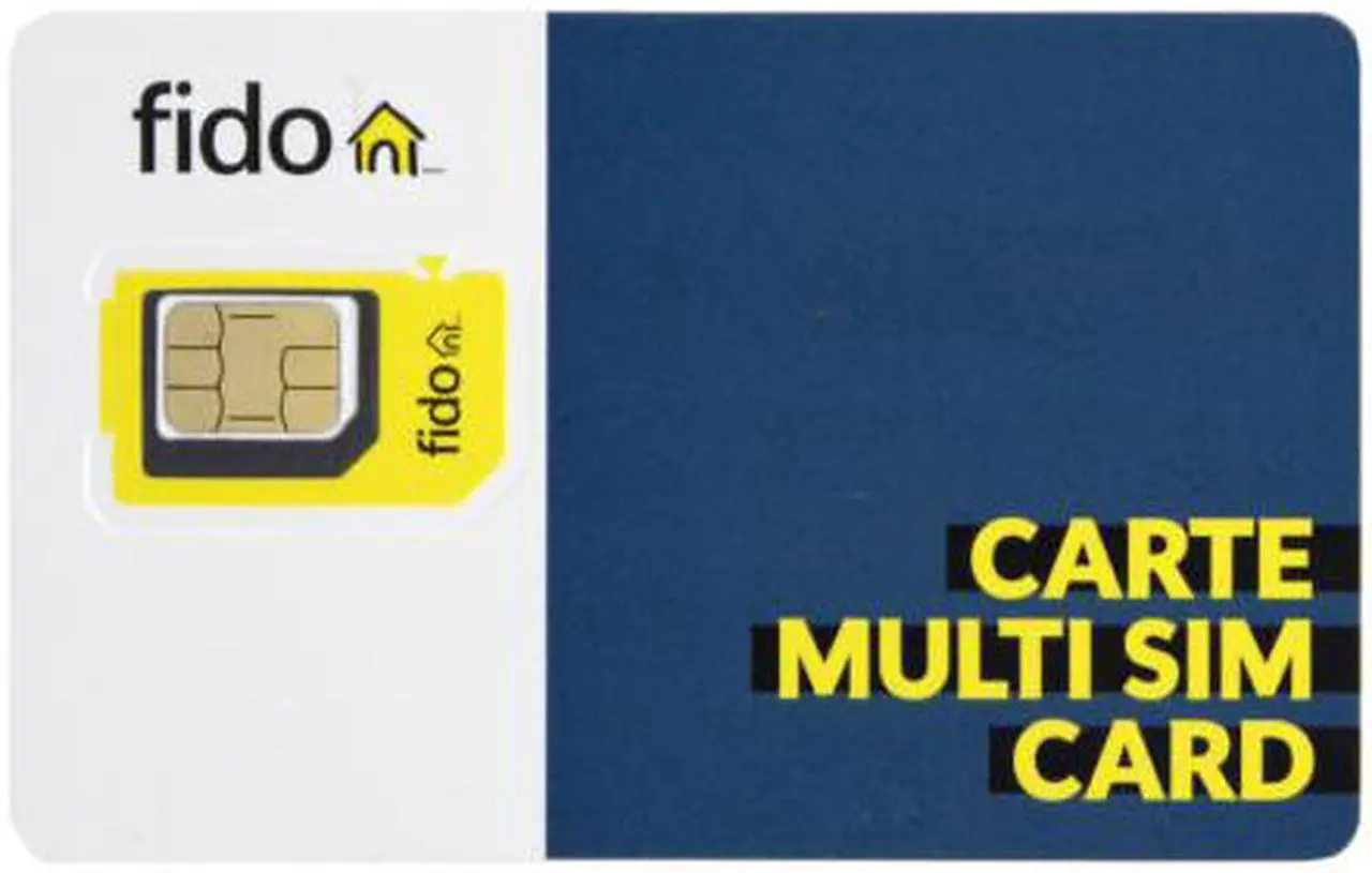 Fido Sim Card CANADA 4G LTE Multi Sim Card - Nano Micro Standard 3 in 1 ...