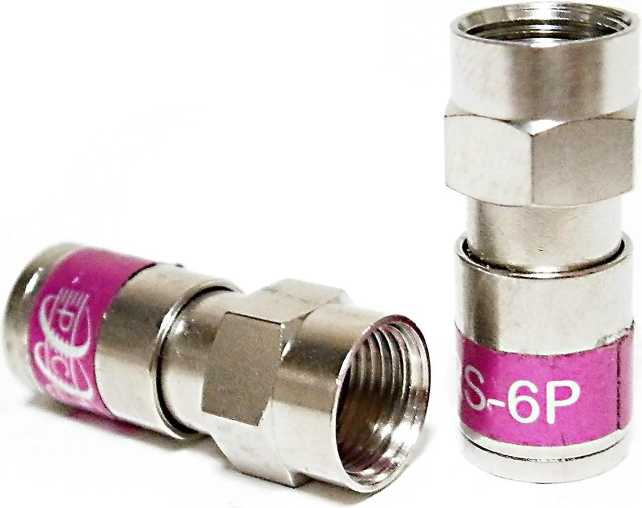 5 Pieces PCT-TRS-6P COAXIAL RG6 Fittings Plenum F connector CMP RATED ...