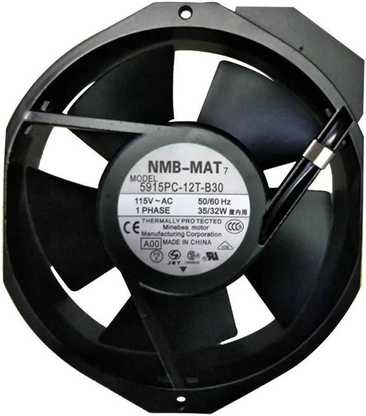 NMB-MAT Fan 5915PC-12T-B30 15038PB-A1L-EP AC115V 35/32W 17Cm 17238 AC ...