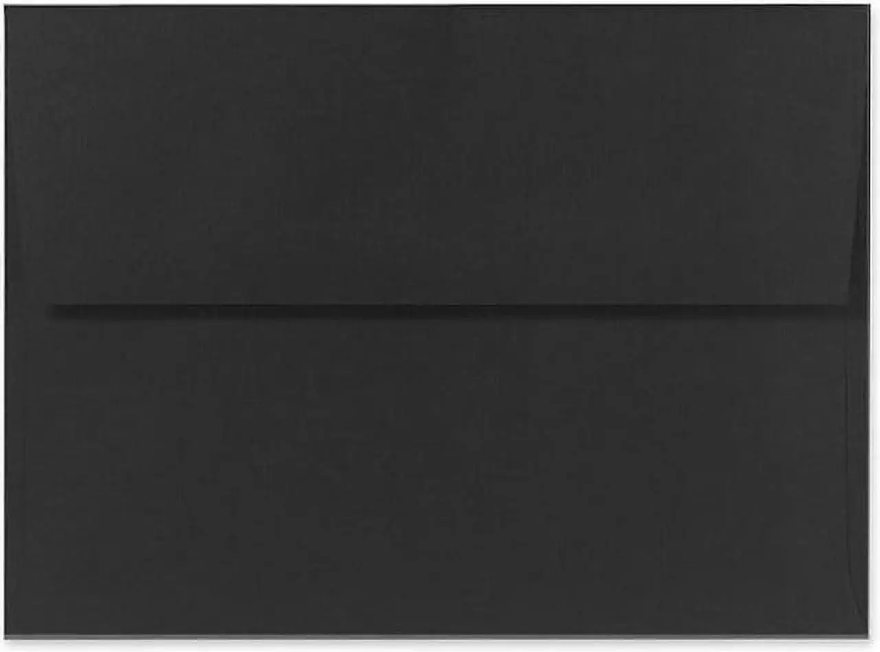 LUX A6 Invitation Envelopes (4 3/4 x 6 1/2) 500/Box Black Linen (4875 ...