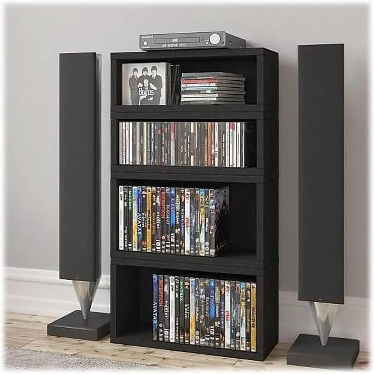 Way Basics 7" Eco Stackable CD Storage Rack Black (WB-CD-BK) - Newegg.com