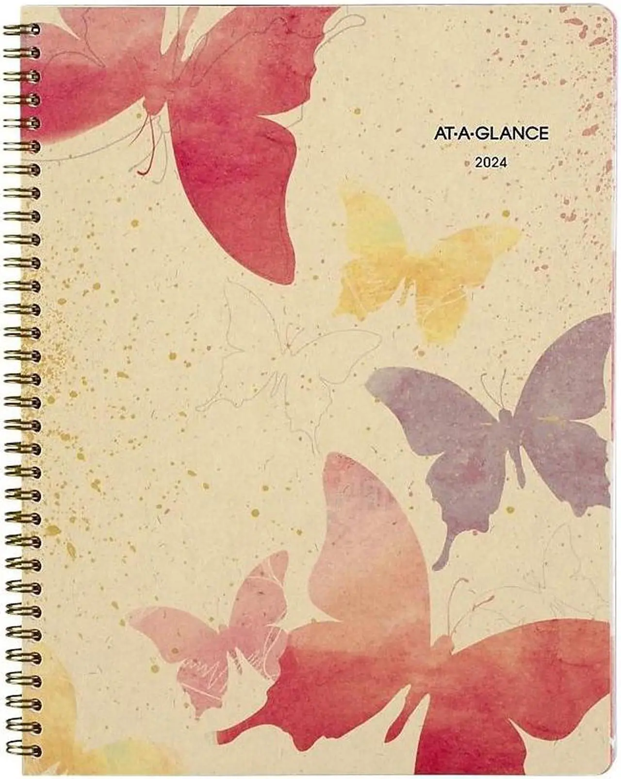 2024 AT-A-GLANCE Watercolors 8.5" x 11" Weekly & Monthly Planner ...