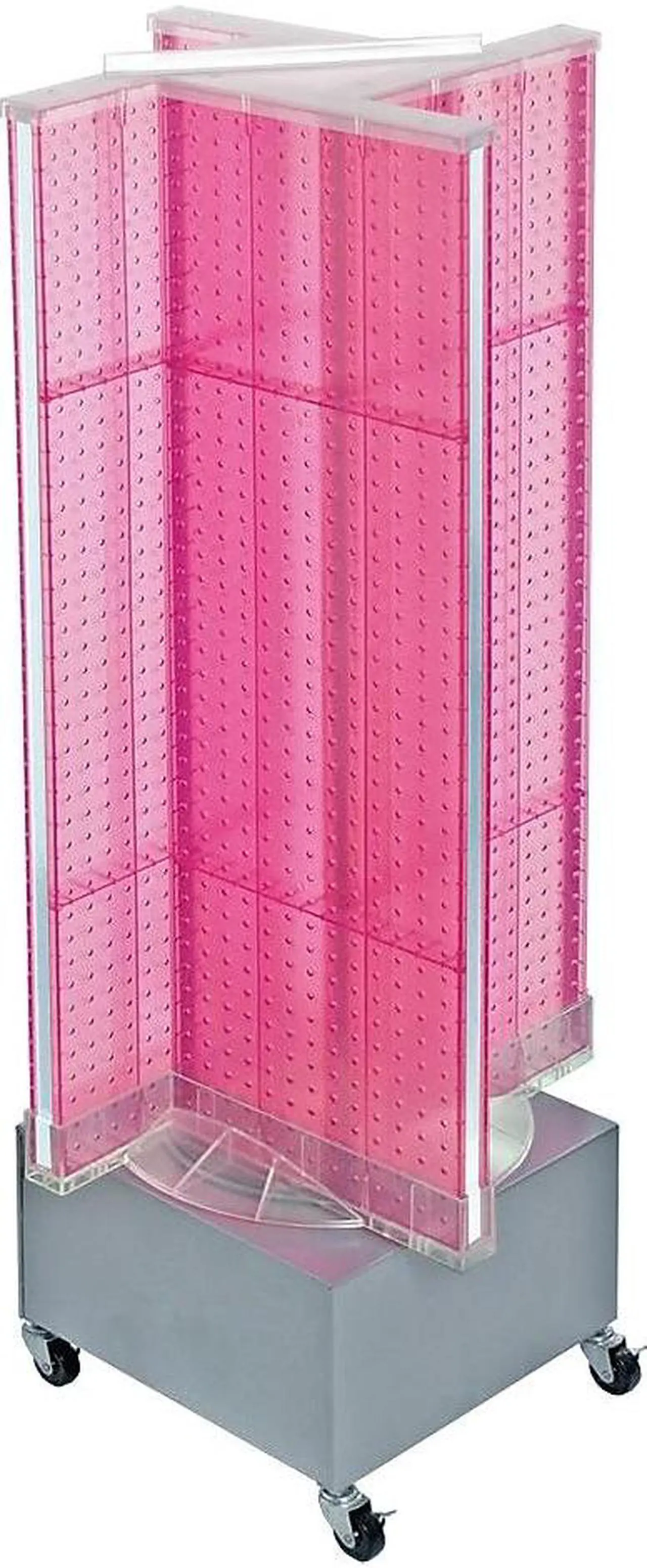 Azar 54 x 13.5-inch Pink Pegboard Floor Display Pinwheel Spinner 700445 ...
