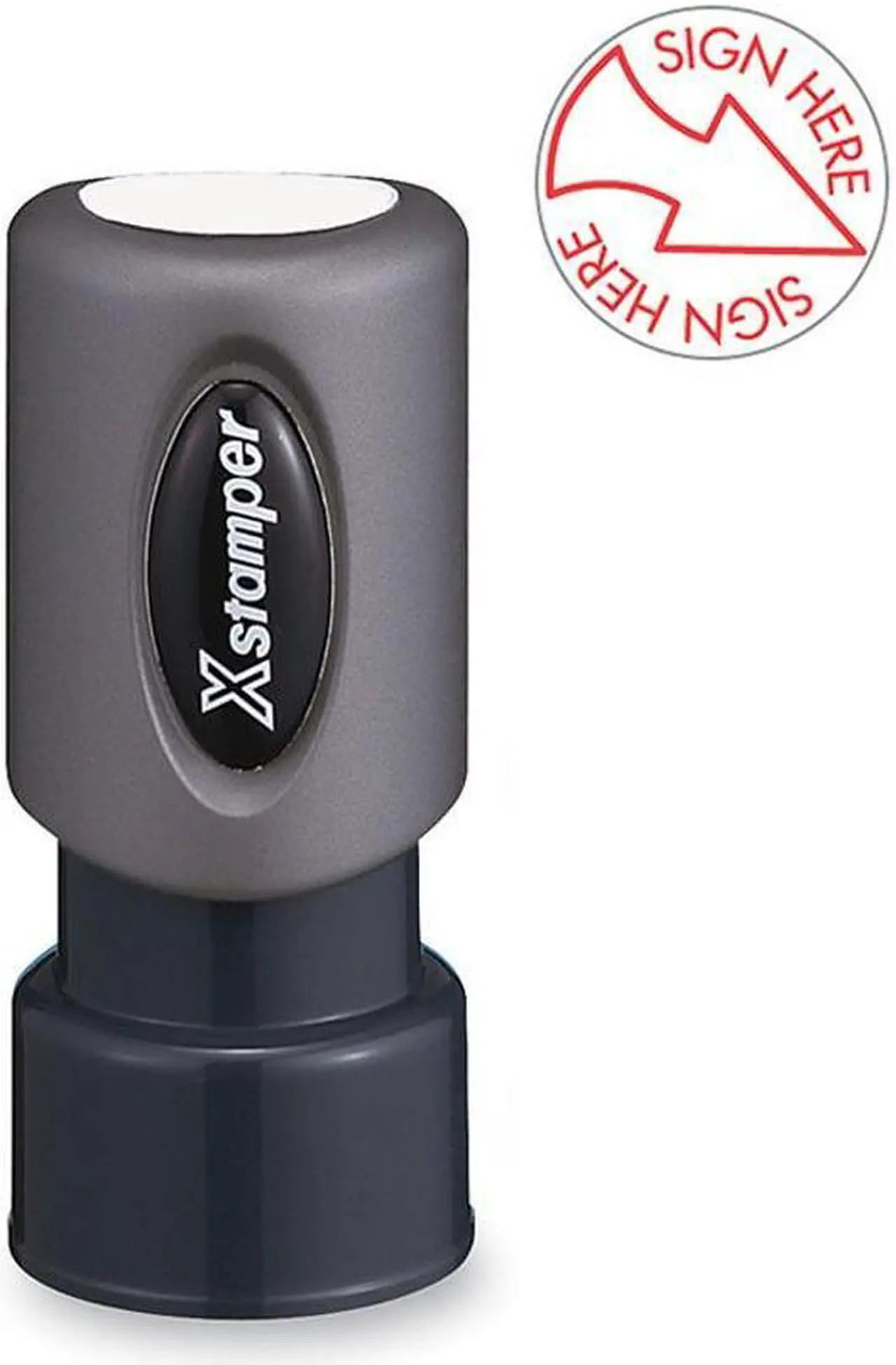 Xstamper 11425 Specialty Stamp, SIGN HERE with Arrow Diagram, Red ...