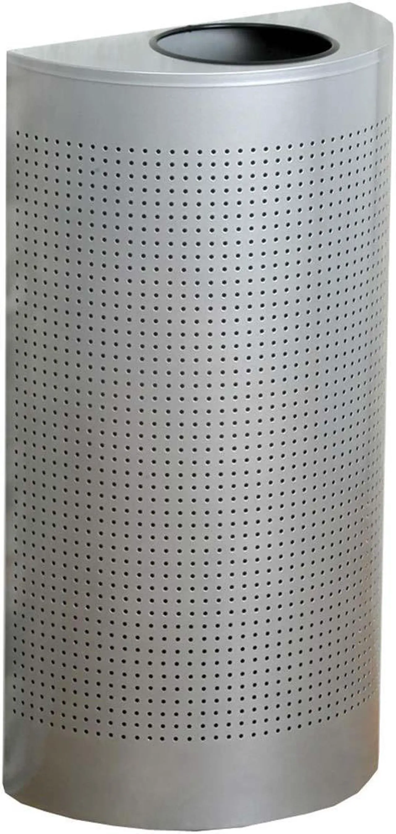 United Receptacle Open Top Half Round Waste Can - Newegg.com