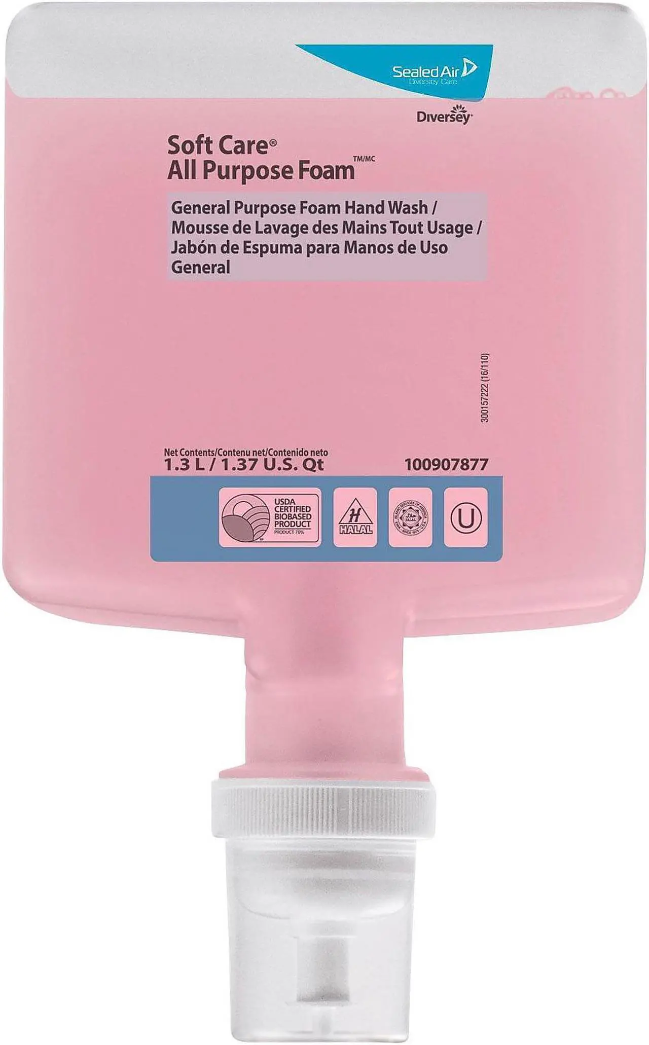 Soft Care All Purpose Foam, Floral, 1.3 L Cartridge, 6/Carton 100907877 ...