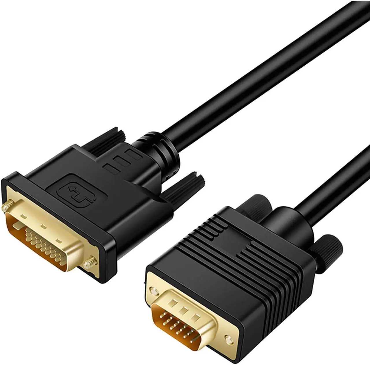 DVI to VGA Cable 6Ft(2m) DVI 24+1 DVI-D M to VGA Male Gold Plated 1080P ...