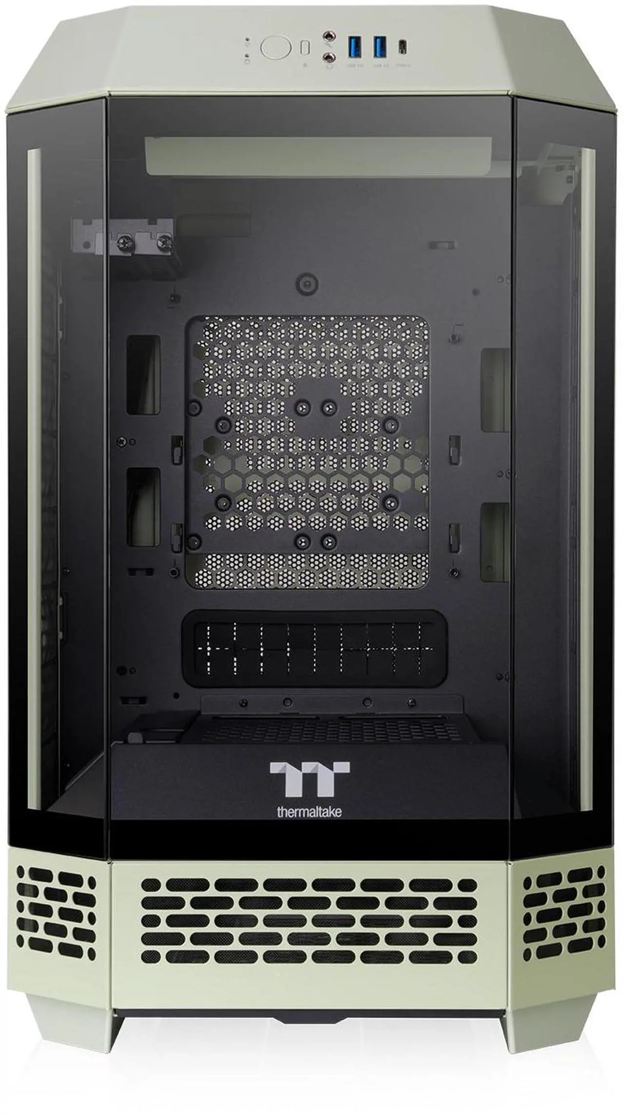 Thermaltake Tower 250 Matcha Green Mini-ITX Mini Tower 2x120mm CT Fans ...