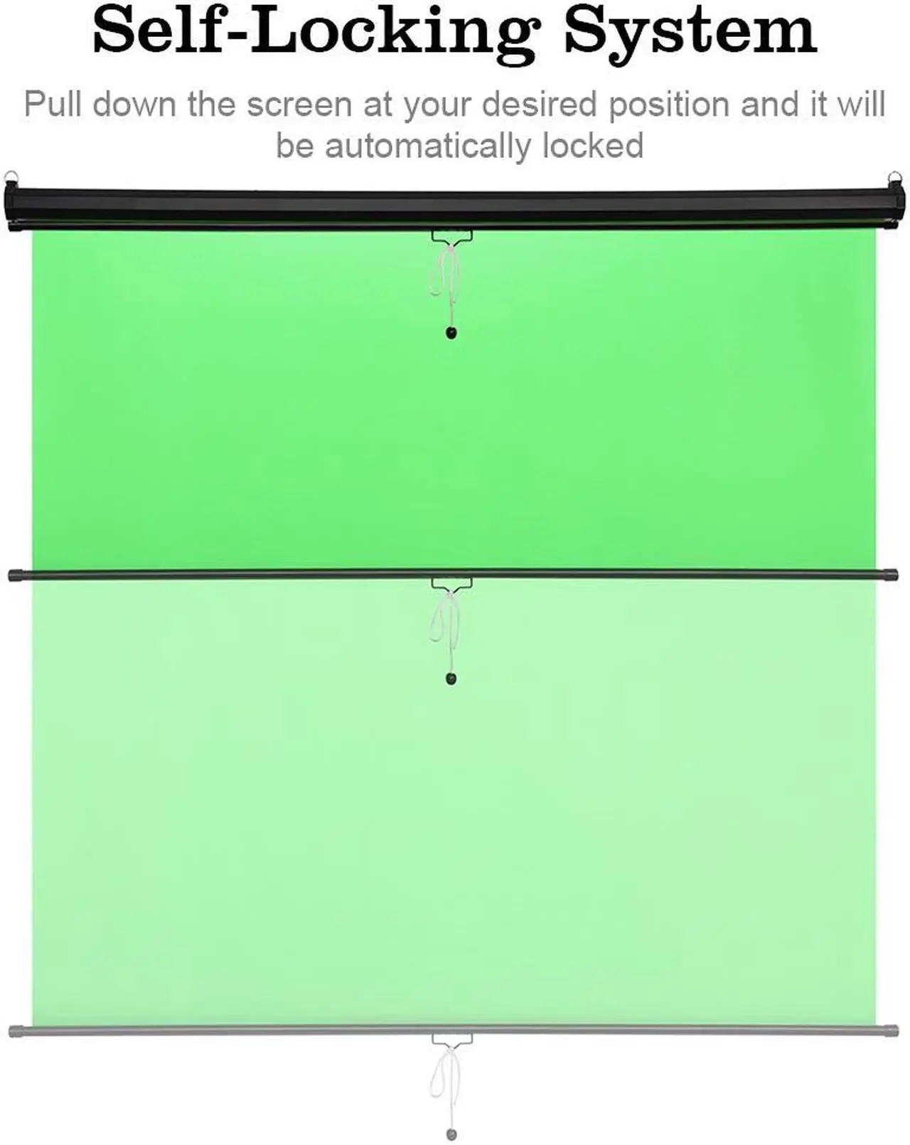 Yescom Retractable Green Screen Backdrop Chromakey Wall Ceiling ...