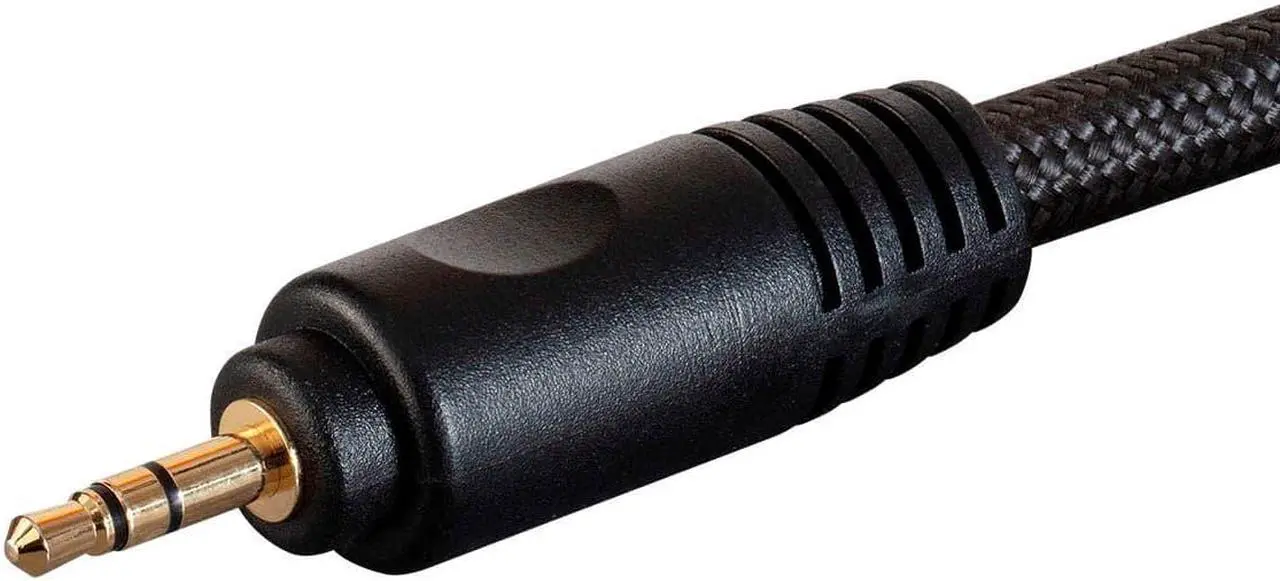 Monoprice 3.5mm to 2-Male RCA Adapter Cable - 25 Feet - Black, Gold ...