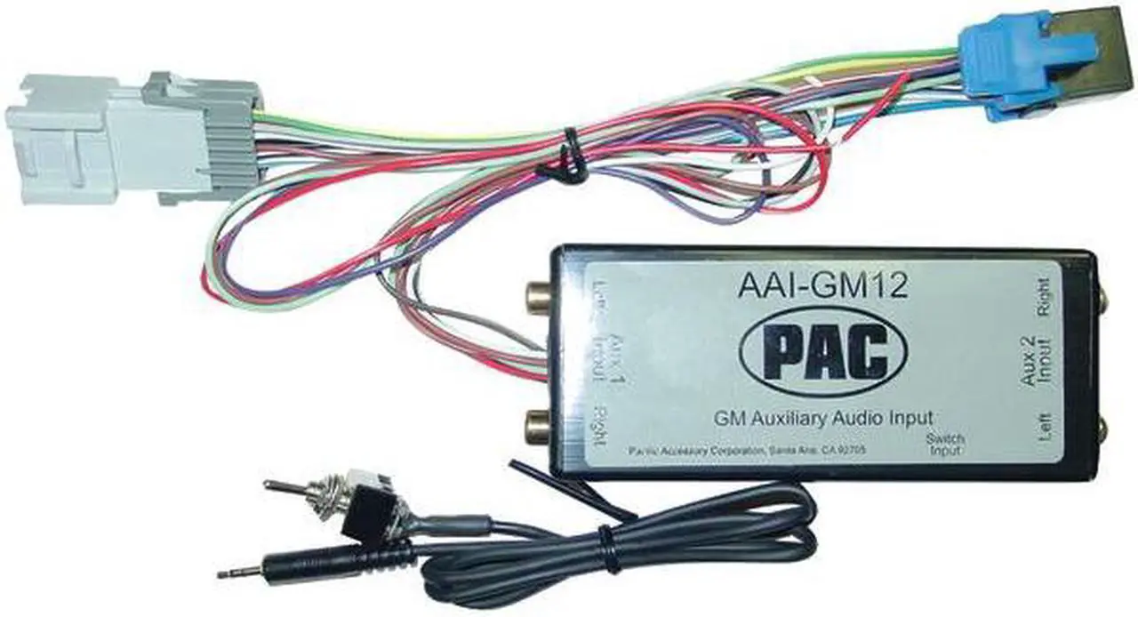 PAC AAIGM12 Auxiliary Audio Input Interface, For Select GM Trucks ...